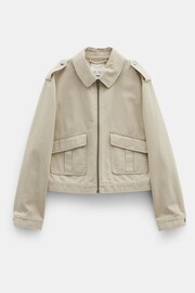 Buy Hush Nude Laurie Zip-Up 100% Cotton Utility Jacket from the Next UK ...