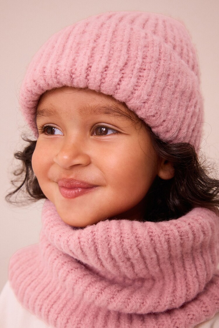 Buy Pink - Chunky Rib Snood (1-16yrs) from Next Ukraine