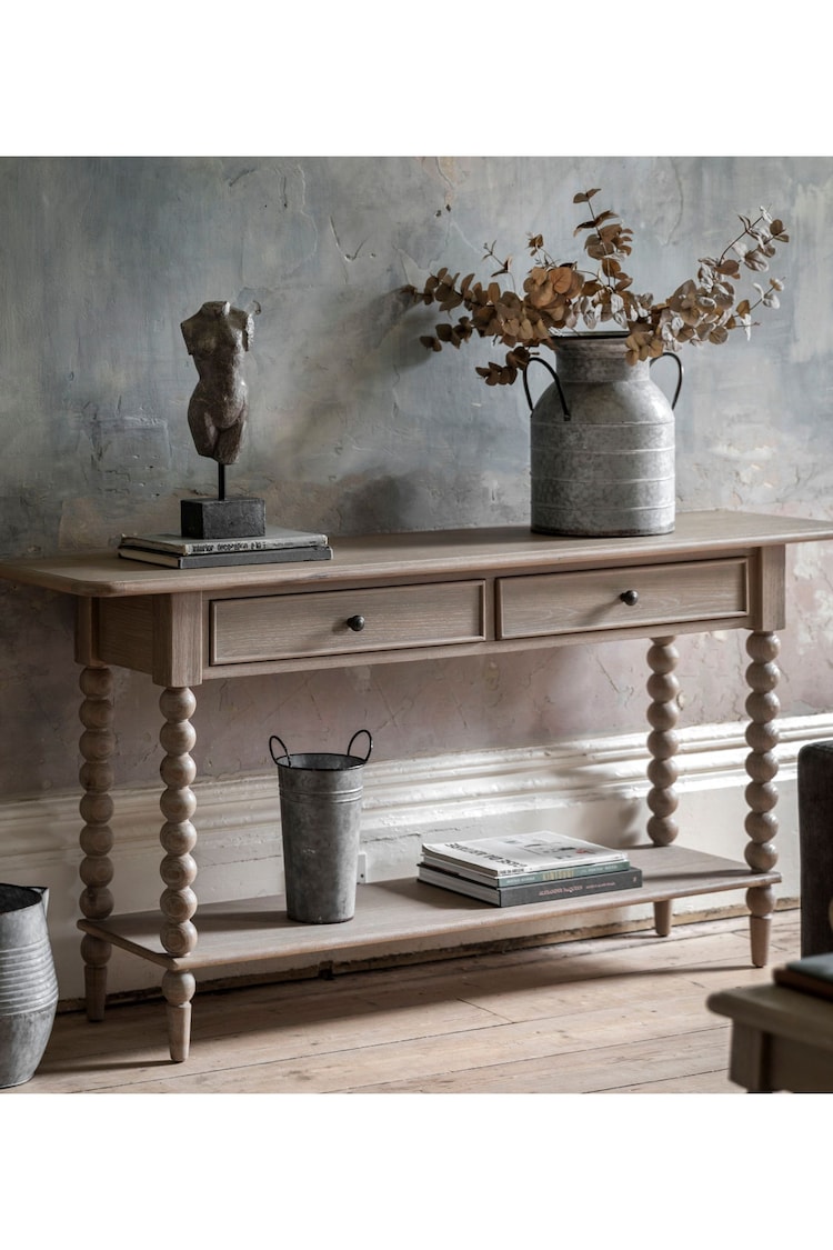 Buy Gallery Home Natural Alston 2 Drawer Console Table from the Next UK ...