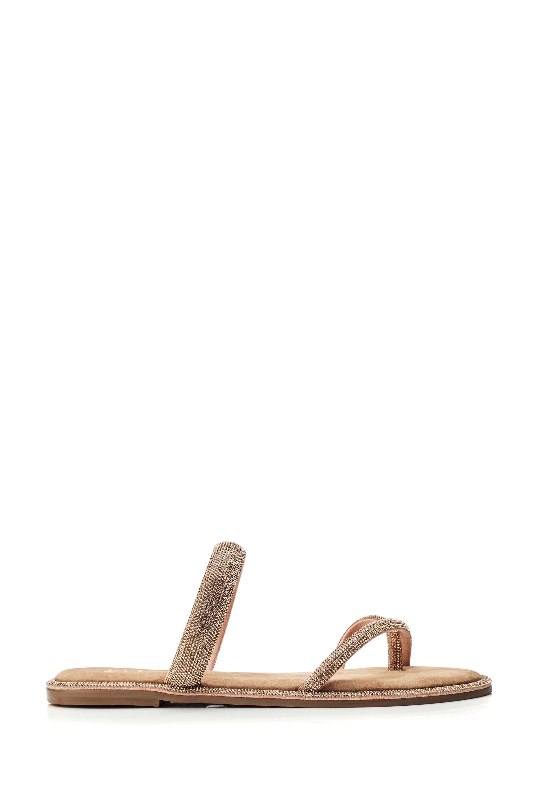 Buy Moda in Pelle Ottie Toe Loop Glitz Sliders from the Next UK online shop