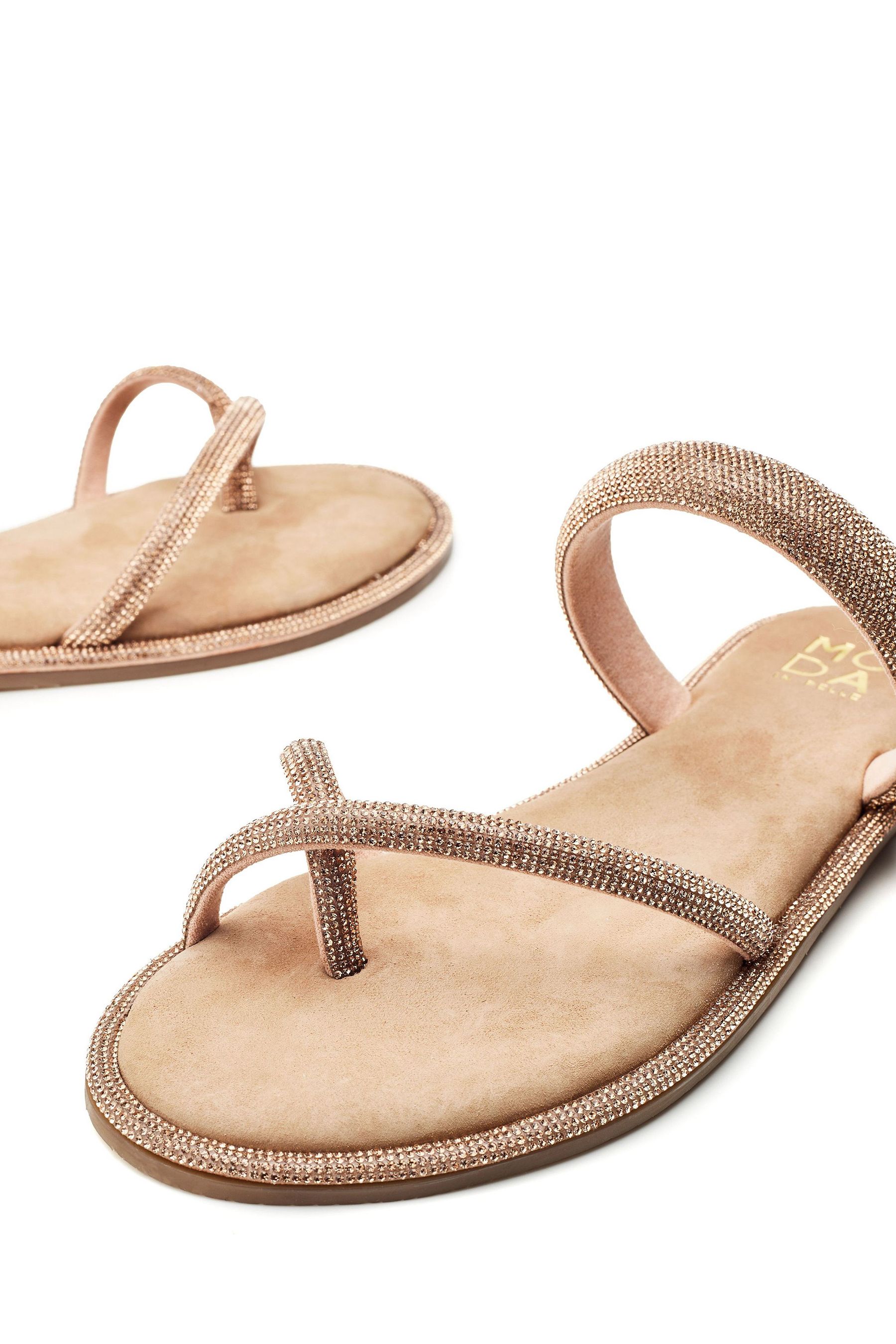 Buy Moda in Pelle Ottie Toe Loop Glitz Sliders from the Next UK online shop