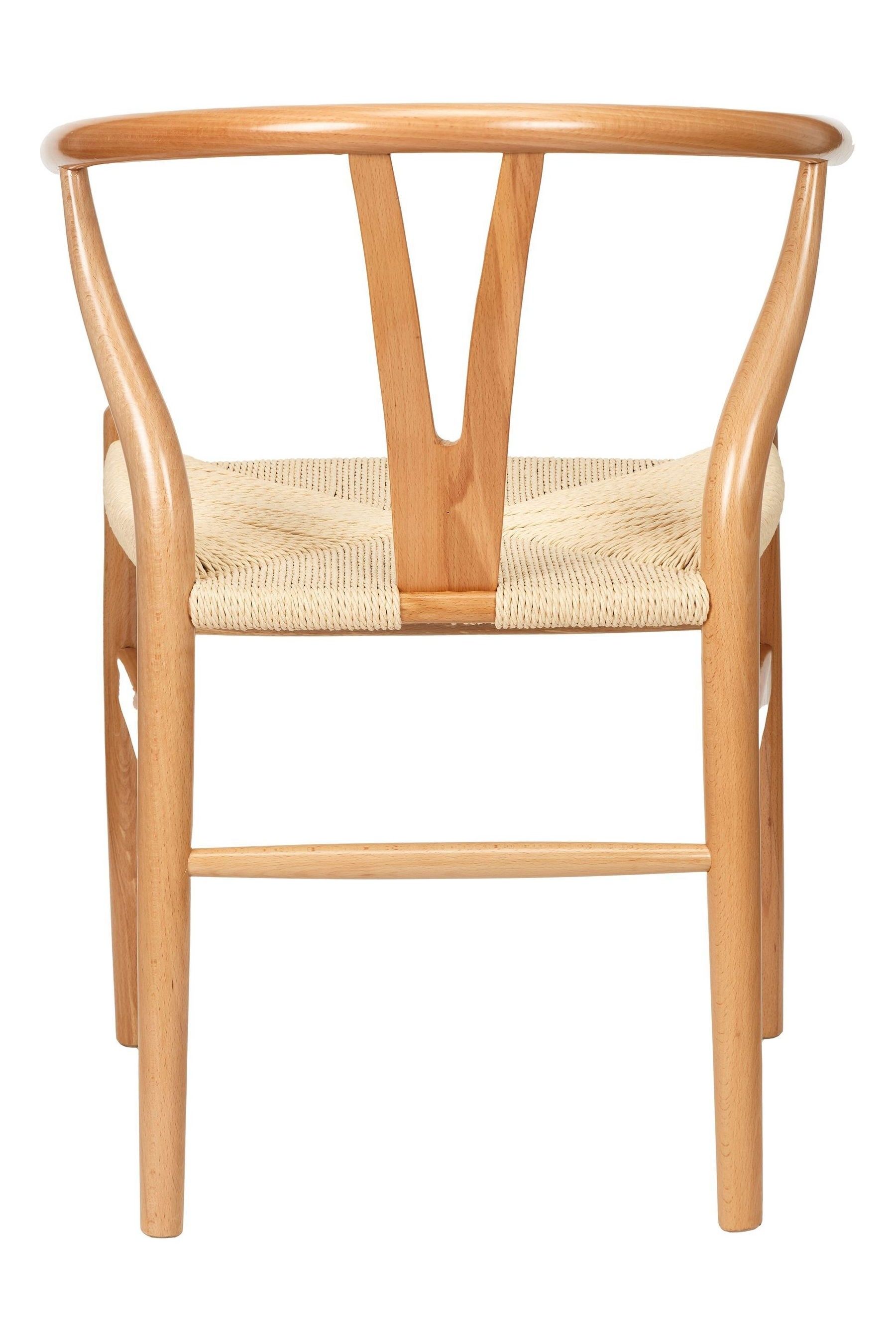 Buy Pacific Natural Beech Wood and Natural Rope Dining Chair from the ...
