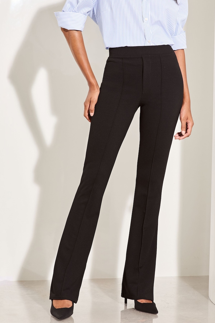 Buy Lipsy Black Jersey Stretch Bootleg Trousers from the Next UK online ...