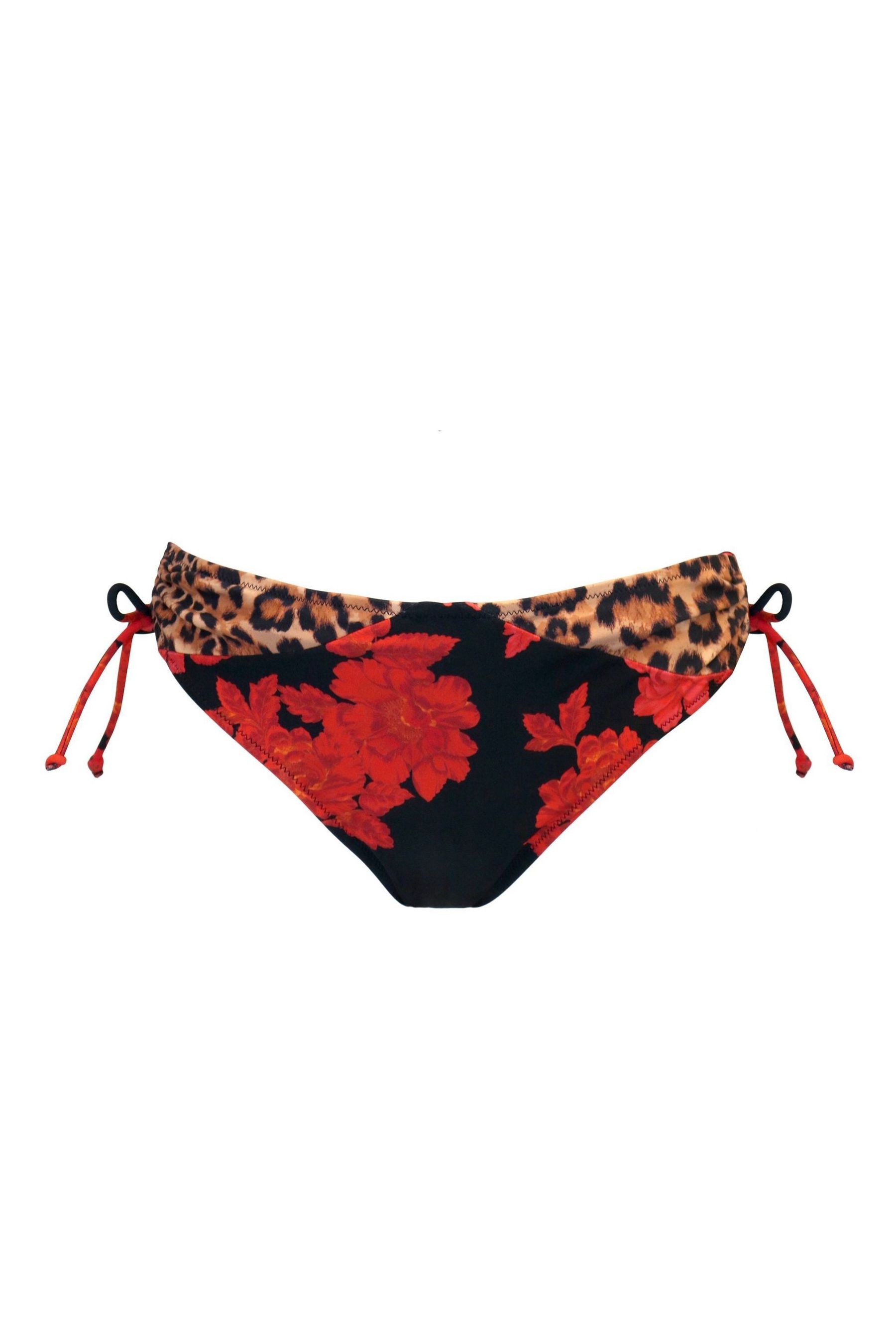 Buy Pour Moi Animal Brief Print St Lucia Fold Over Bikini Bottoms from ...