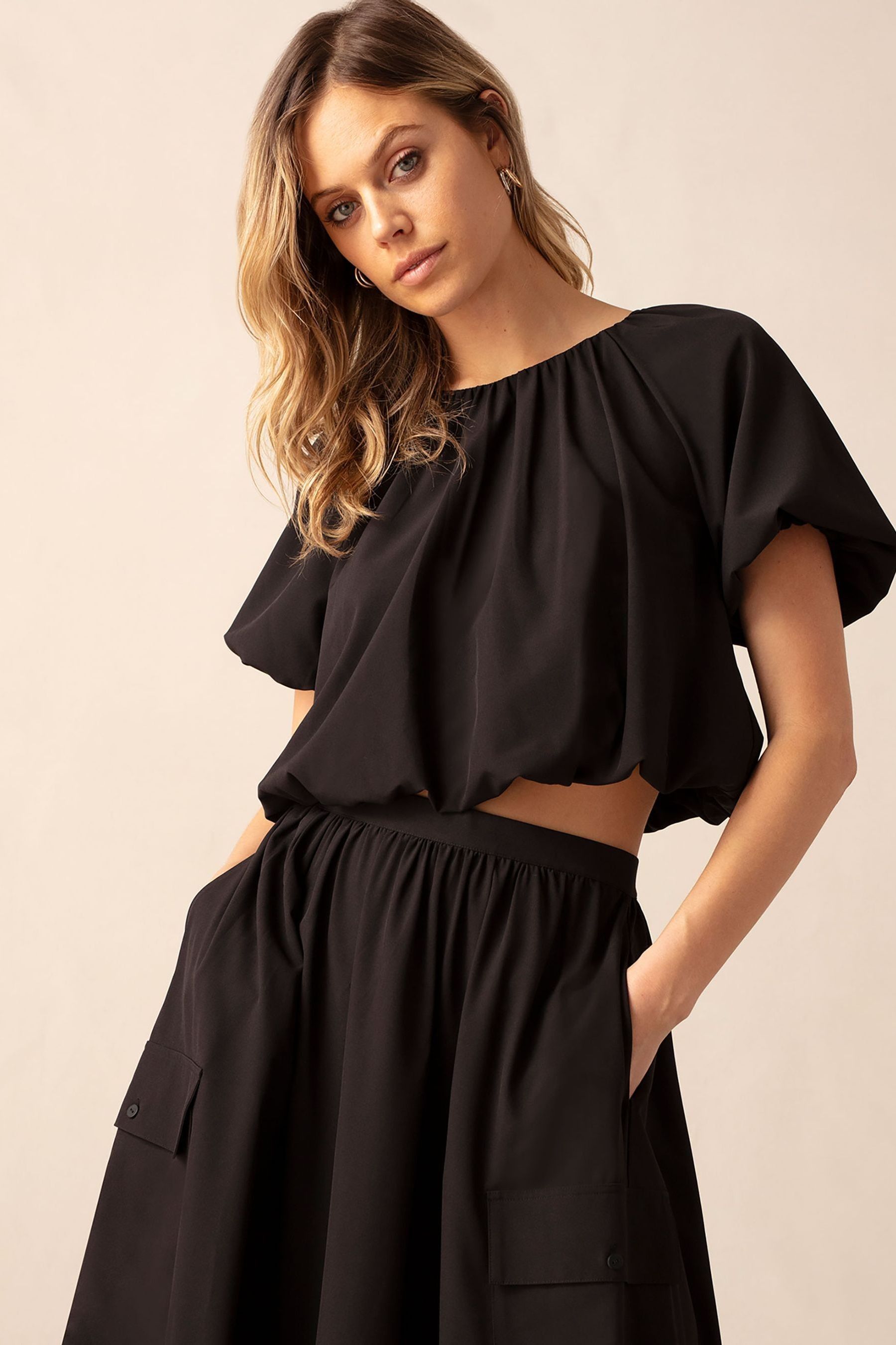 Buy Ro&Zo Black Parachute Top from the Next UK online shop