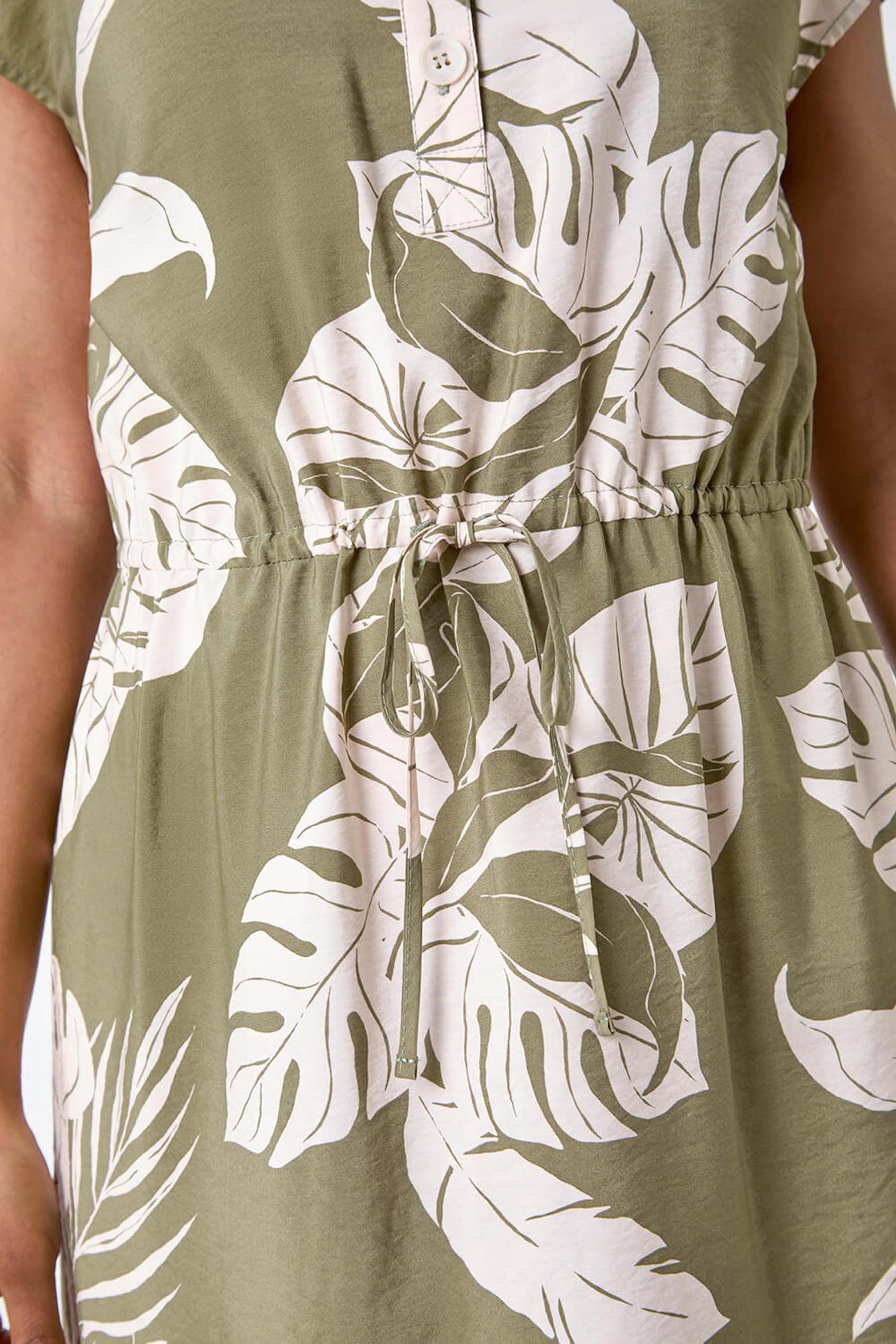 Buy Roman Green Tropical Print Shirt Dress from the Next UK online shop