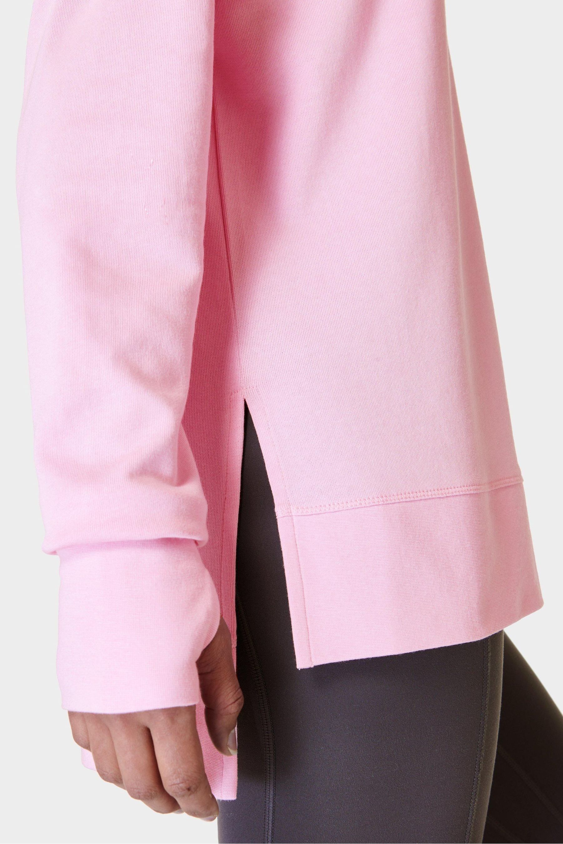 Buy Sweaty Betty Chalk Pink After Class Longline Sweatshirt from Next ...