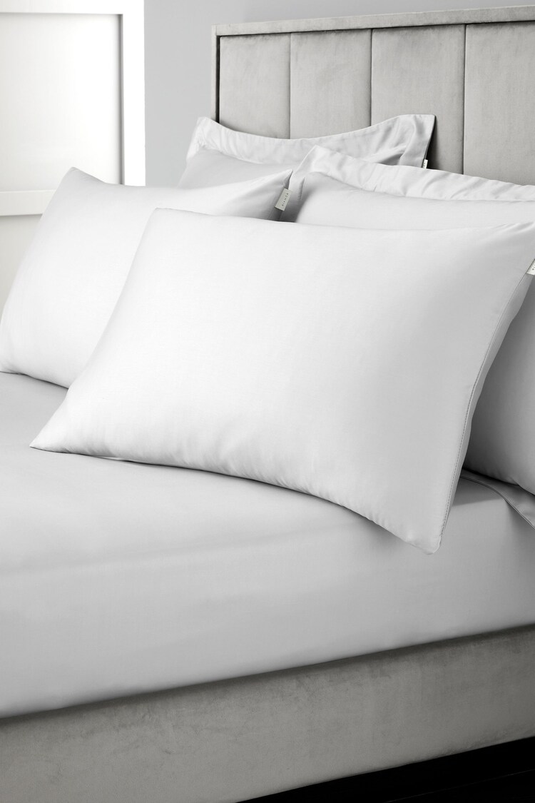 Buy Bianca Dove Grey 400 Thread Count 100% Cotton Sateen Pair ...