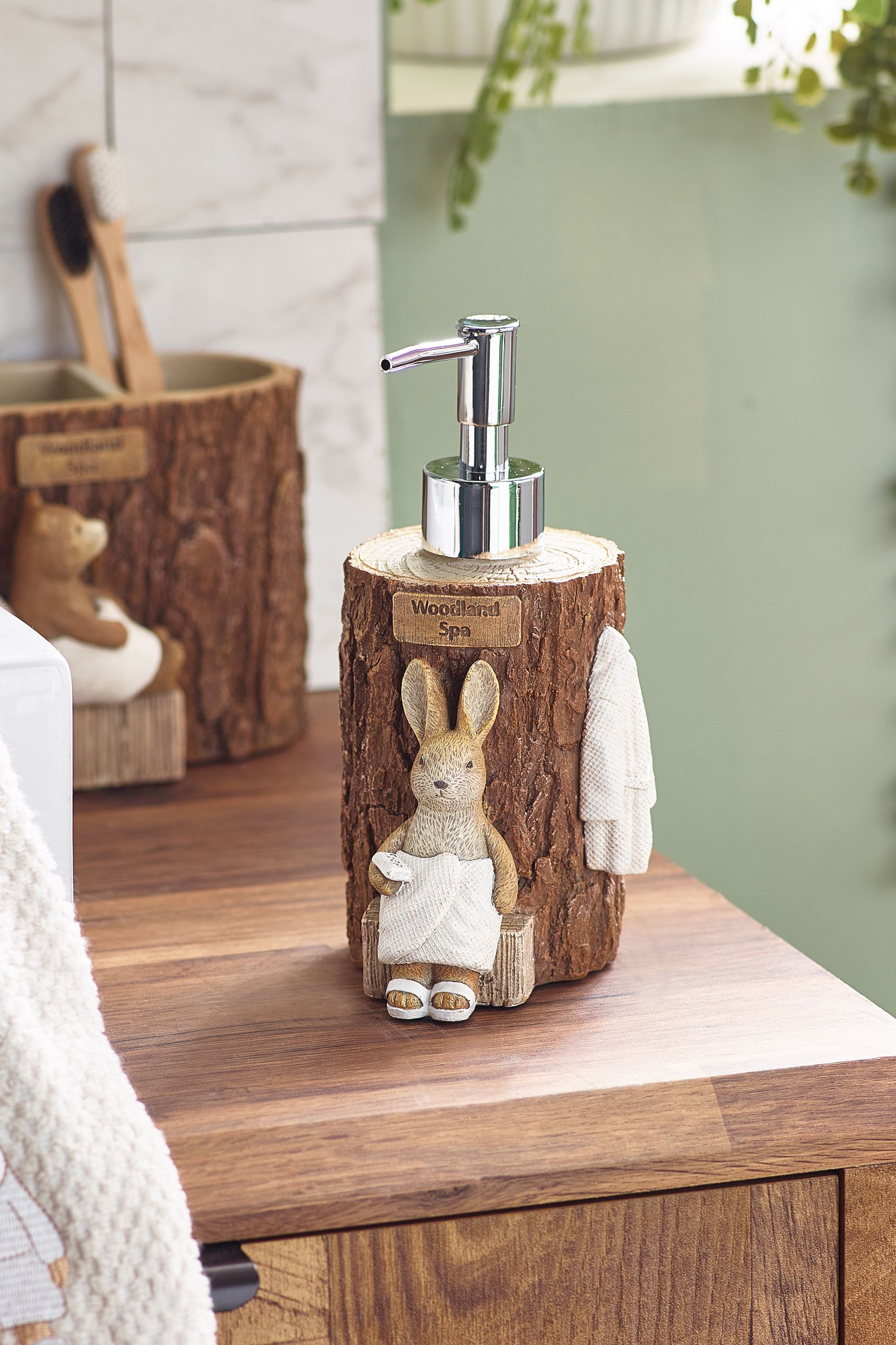 Buy Natural Woodland Spa Soap Dispenser from the Next UK online shop