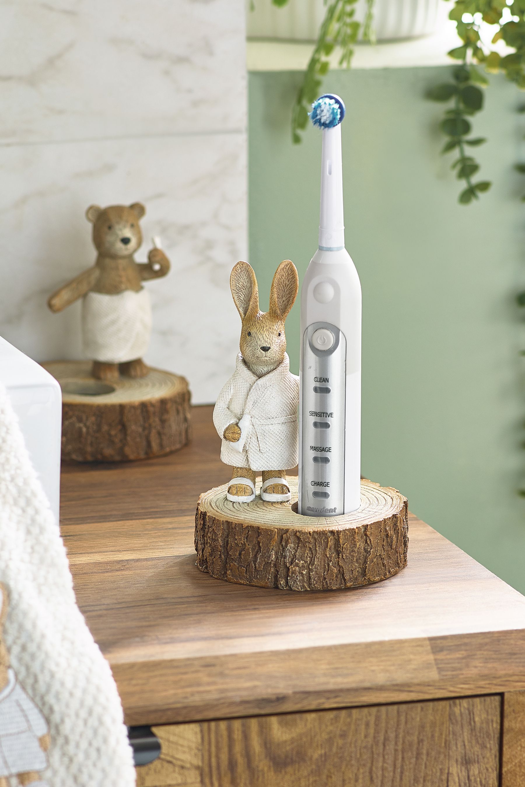 Buy Natural Rosie Bunny Electric Toothbrush Holder from the Next UK ...