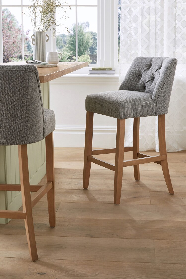 Buy Chunky Weave Mid Grey Wolton Bar Stool from the Next UK online shop