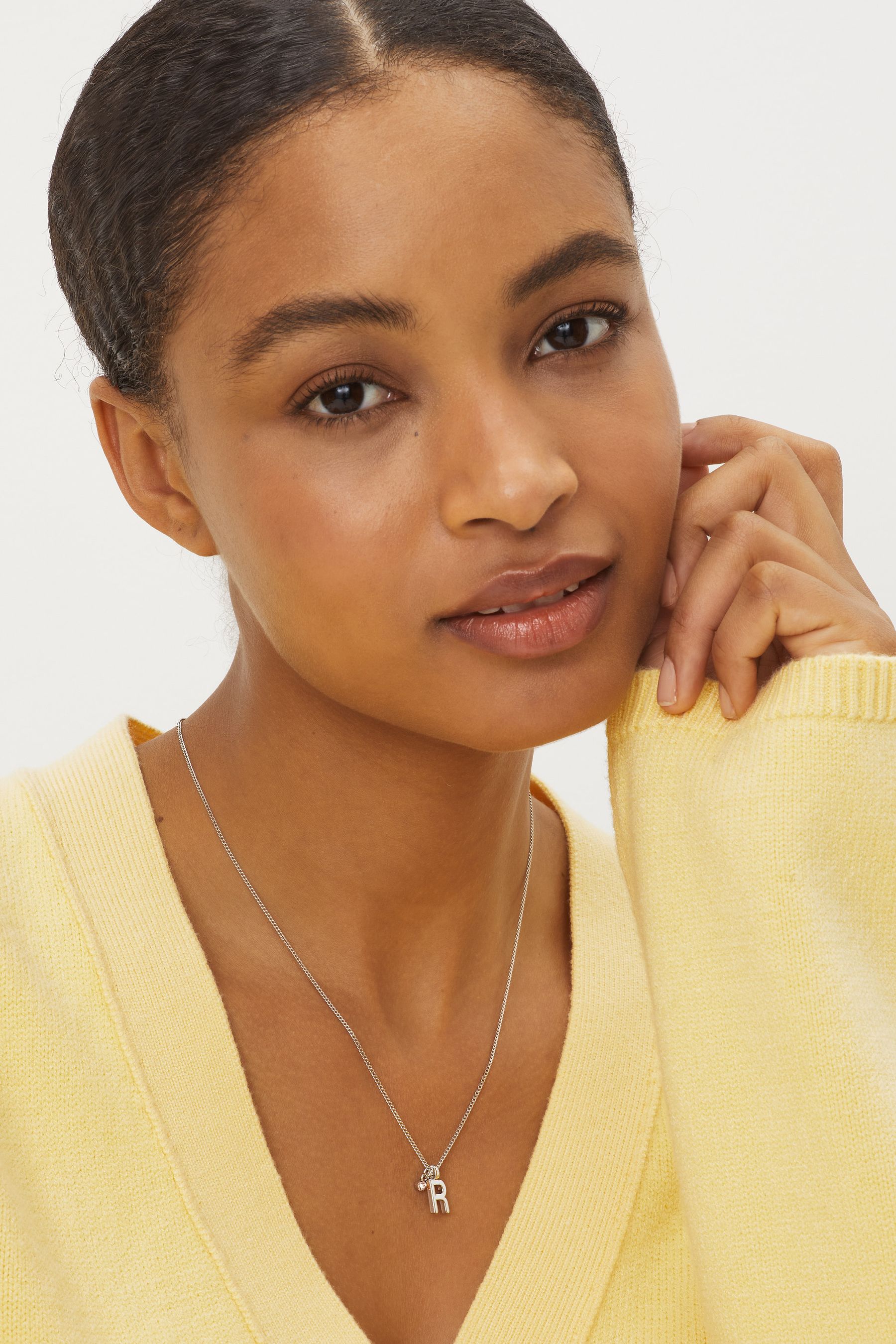 Buy Silver Tone Initial Necklace from the Next UK online shop