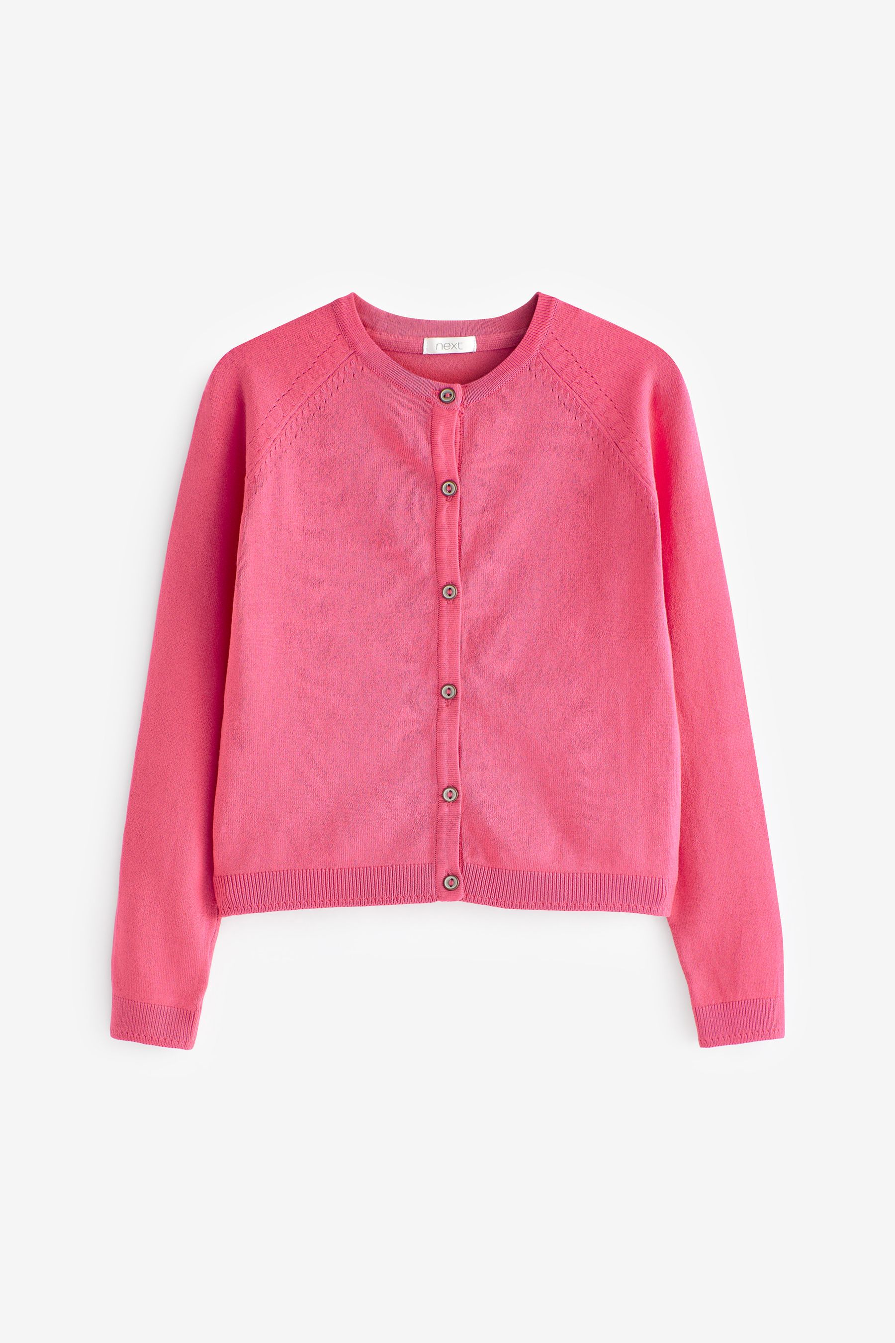 Buy Bright Pink Button-Up Cardigan (3-16yrs) from the Next UK online shop