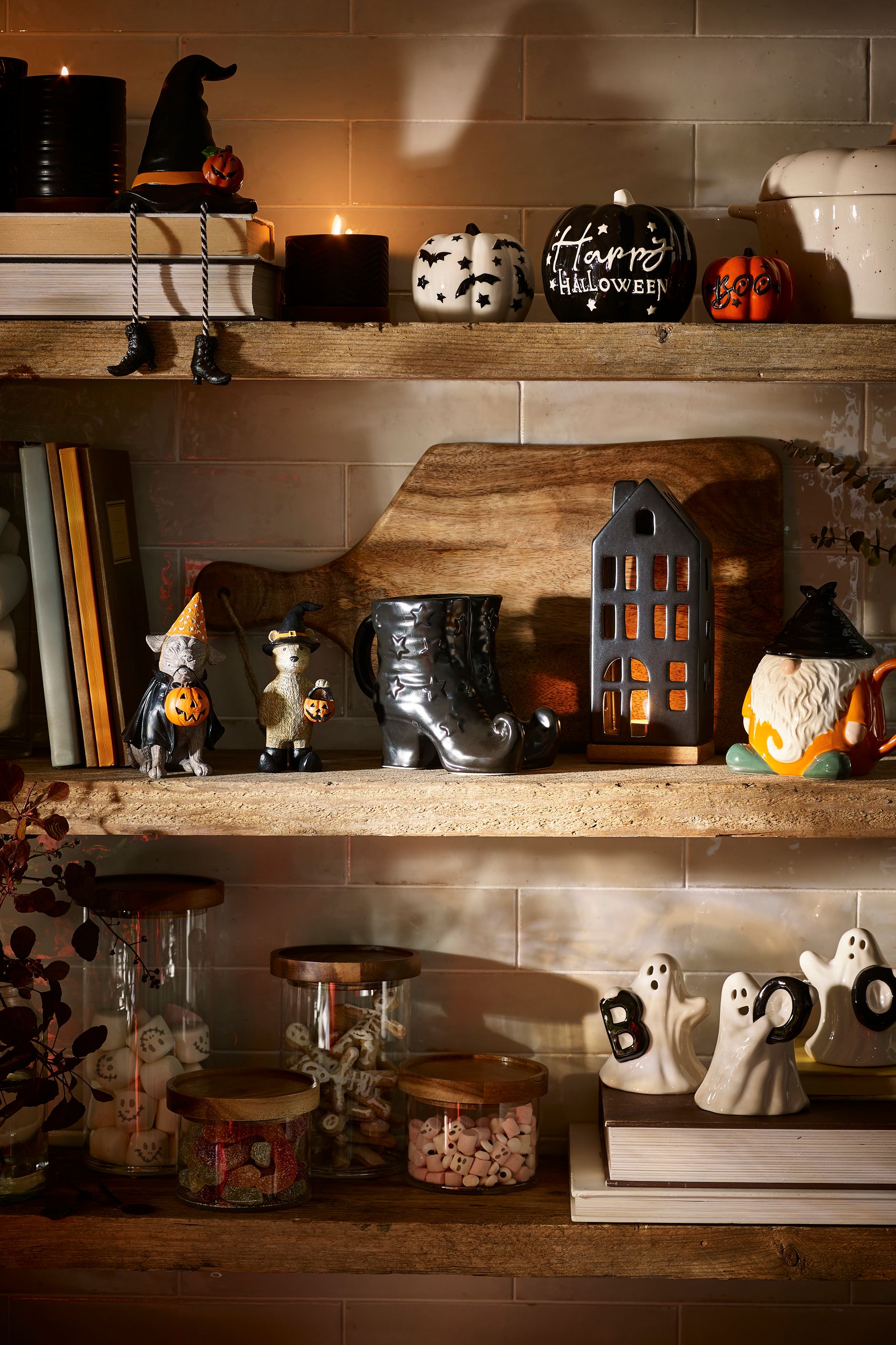 Buy Black Halloween Witches Hat Ornament from the Next UK online shop