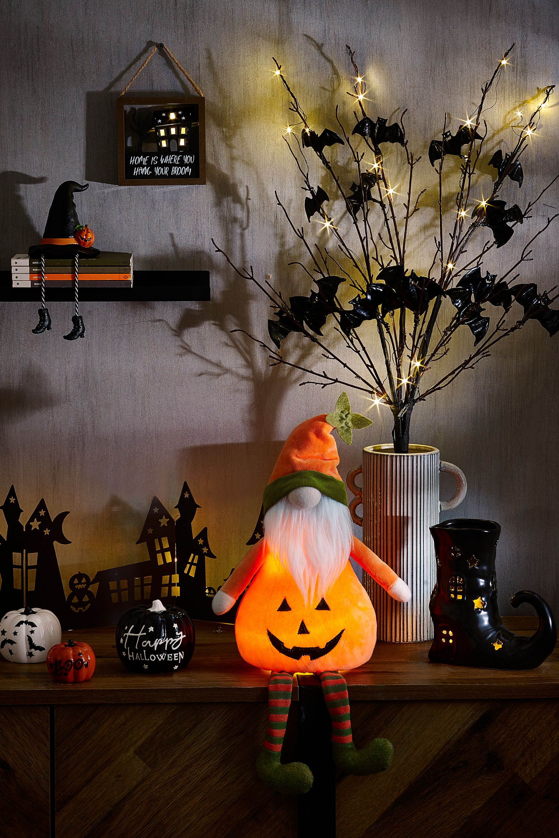 Buy Black Halloween Witches Hat Ornament from the Next UK online shop