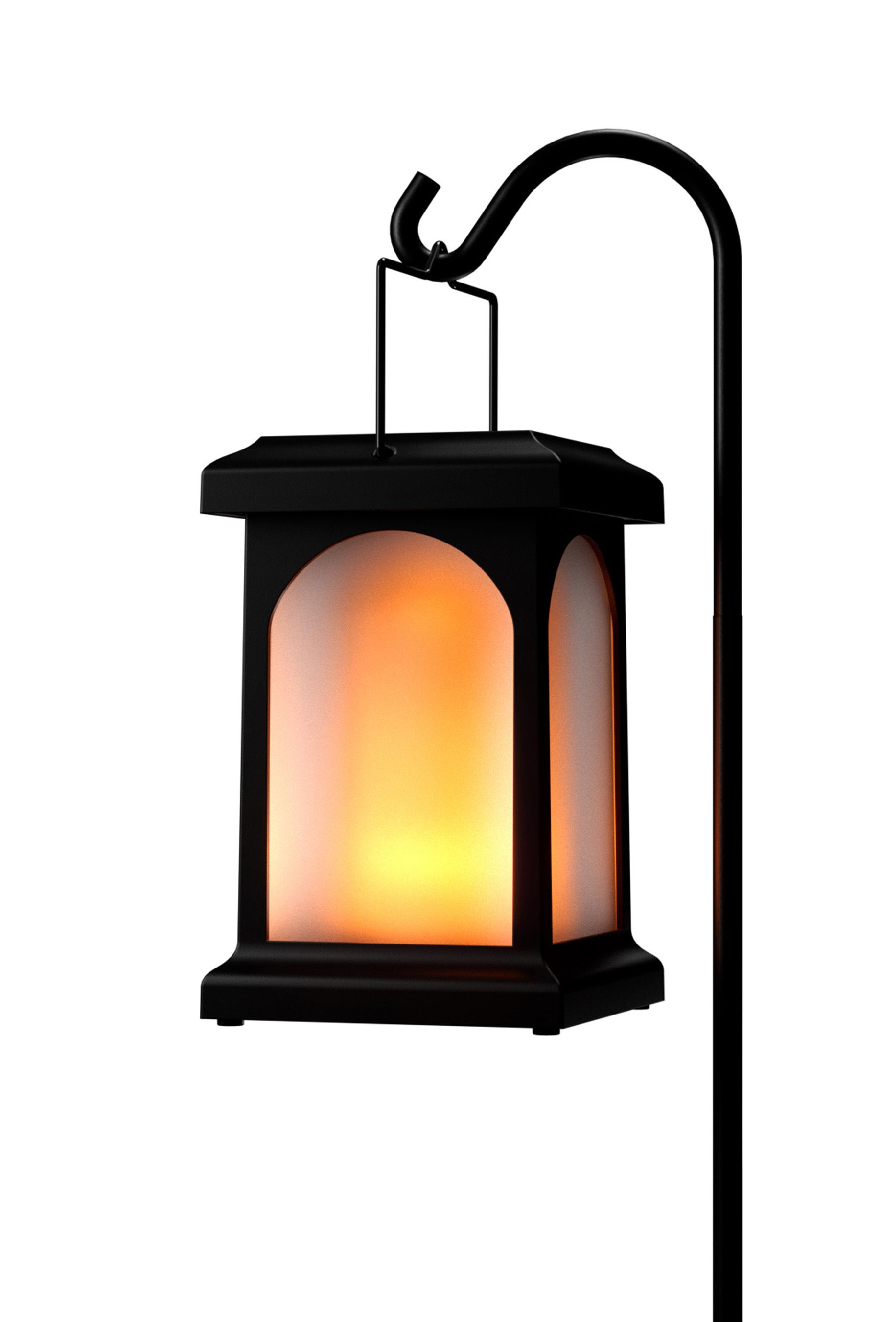 Buy SolarCentre Black TrueFlame USB Solar Crook Lantern Light from the ...