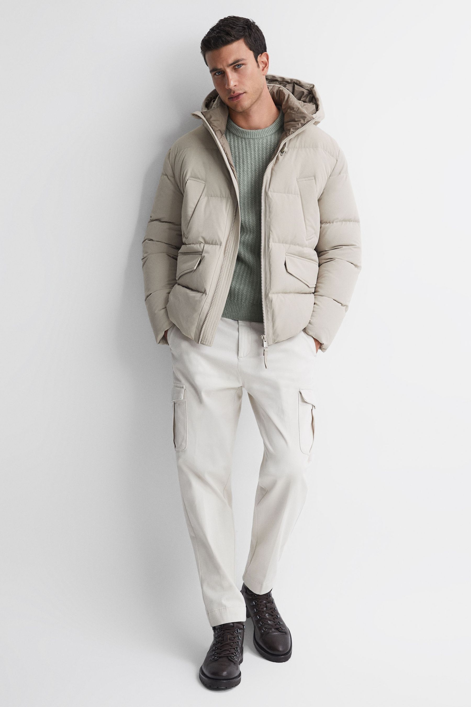 Buy Reiss Sage Millerson Wool-Cotton Textured Crew Neck Jumper from the ...