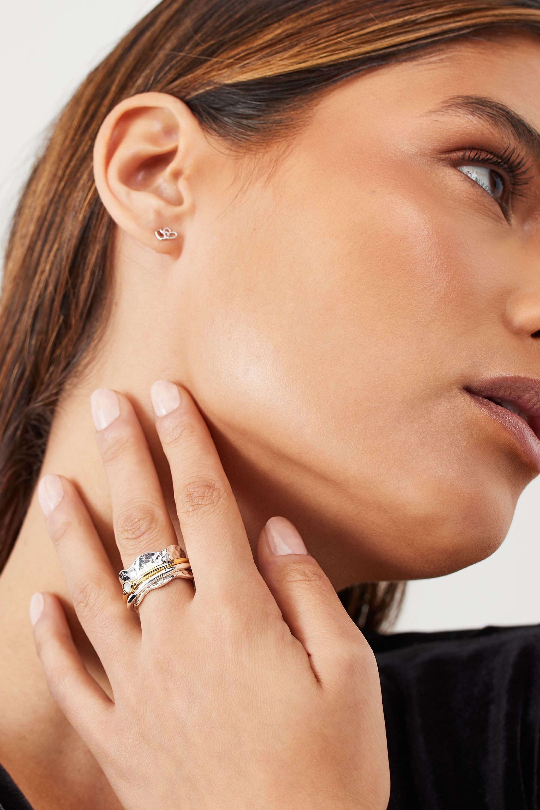 Buy Silver Plated Spinning Ring Made With Recycled Zinc from the Next ...