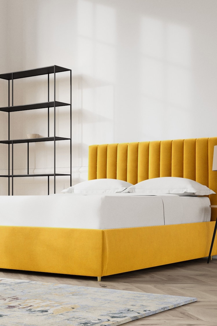 Buy Swoon Easy Velvet Turmeric Yellow Porlock Divan Bed from the Next ...