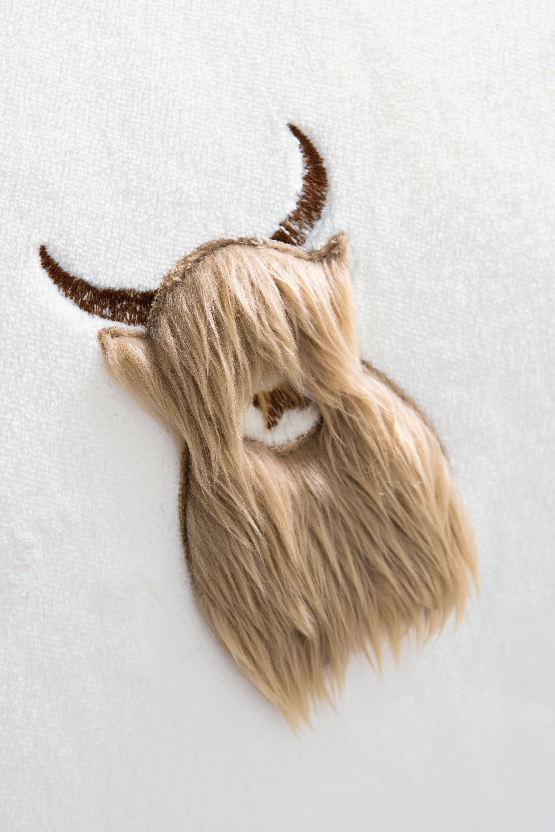 Buy Cream 3D Hamish The Highland Cow Fleece Duvet Cover and Pillowcase Set from the Next UK ...