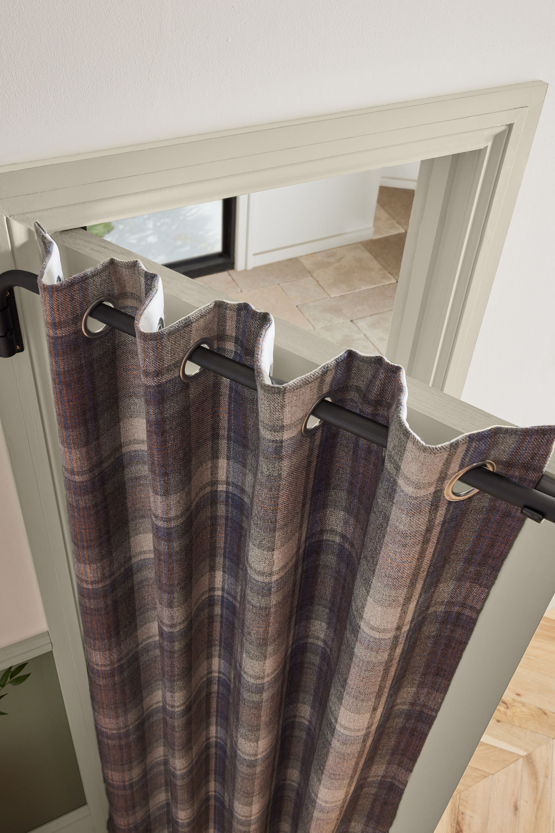 Buy Black 28mm Door Curtain Pole from the Next UK online shop