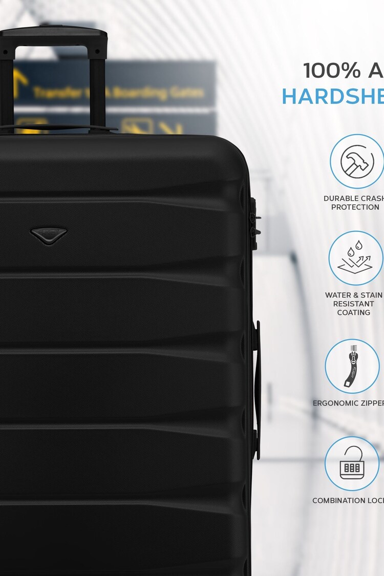 Buy Flight Knight Black Mono Medium Hardcase Lightweight Check In ...