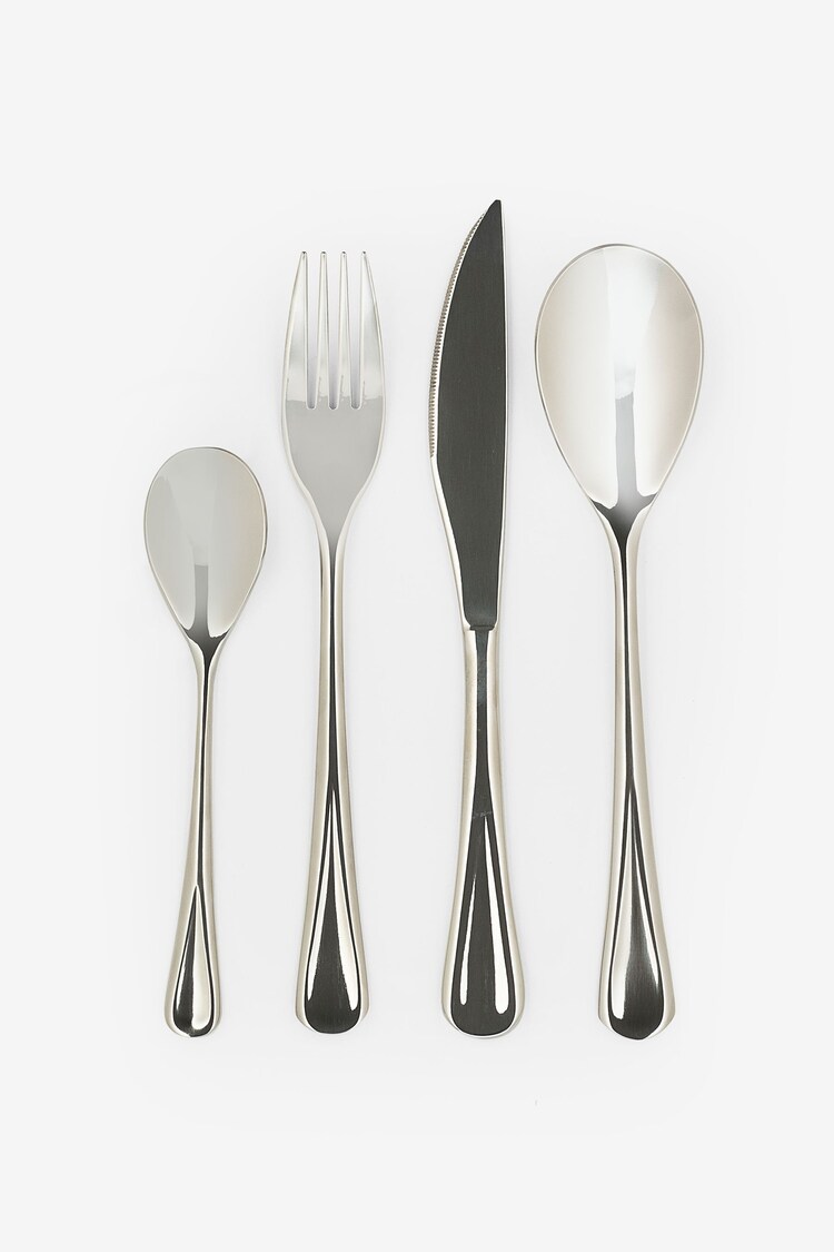 Buy 16 Piece Silver Droplet Cutlery Set from the Next UK online shop