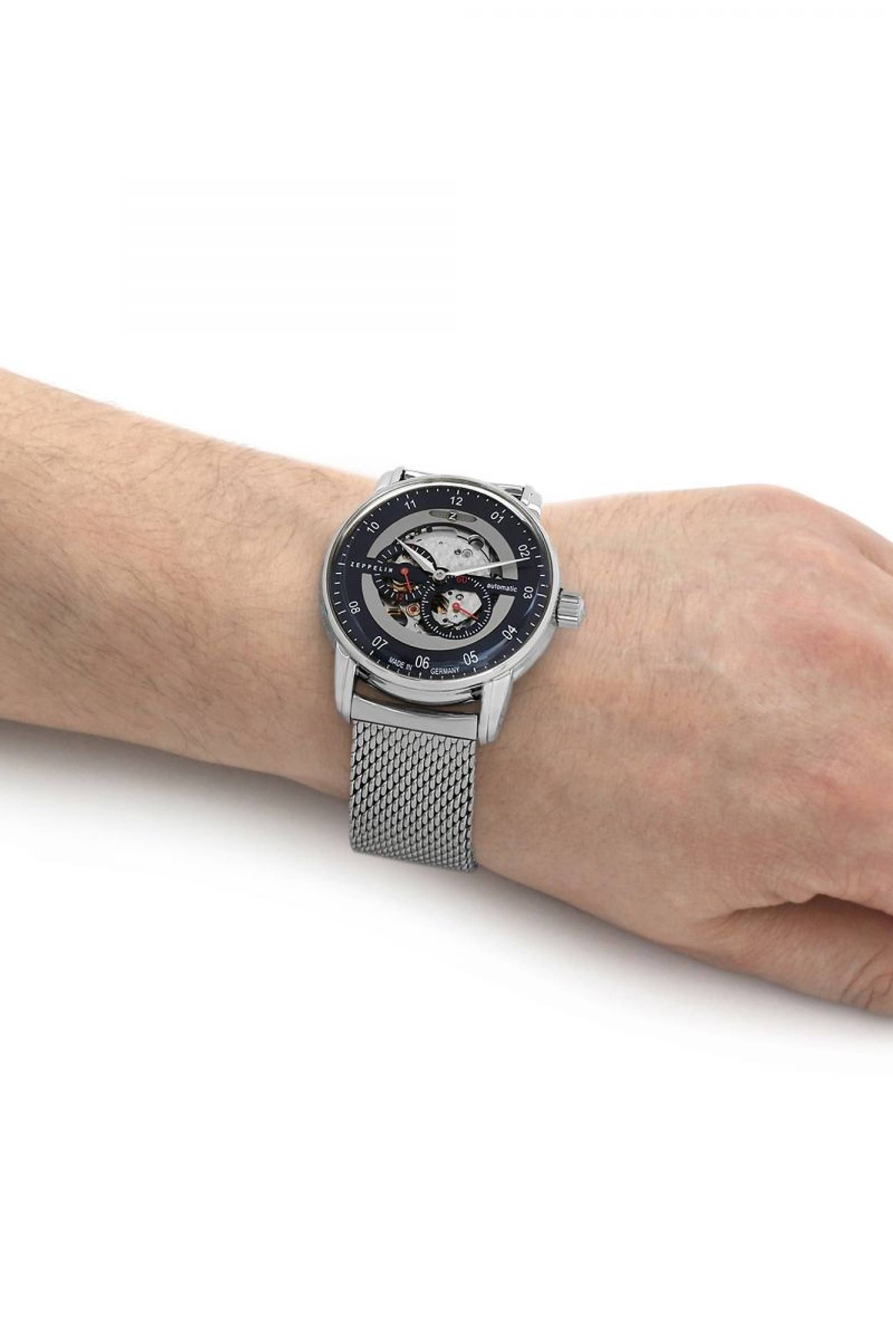 Buy Zeppelin Gents Blue Captain Watch from the Next UK online shop