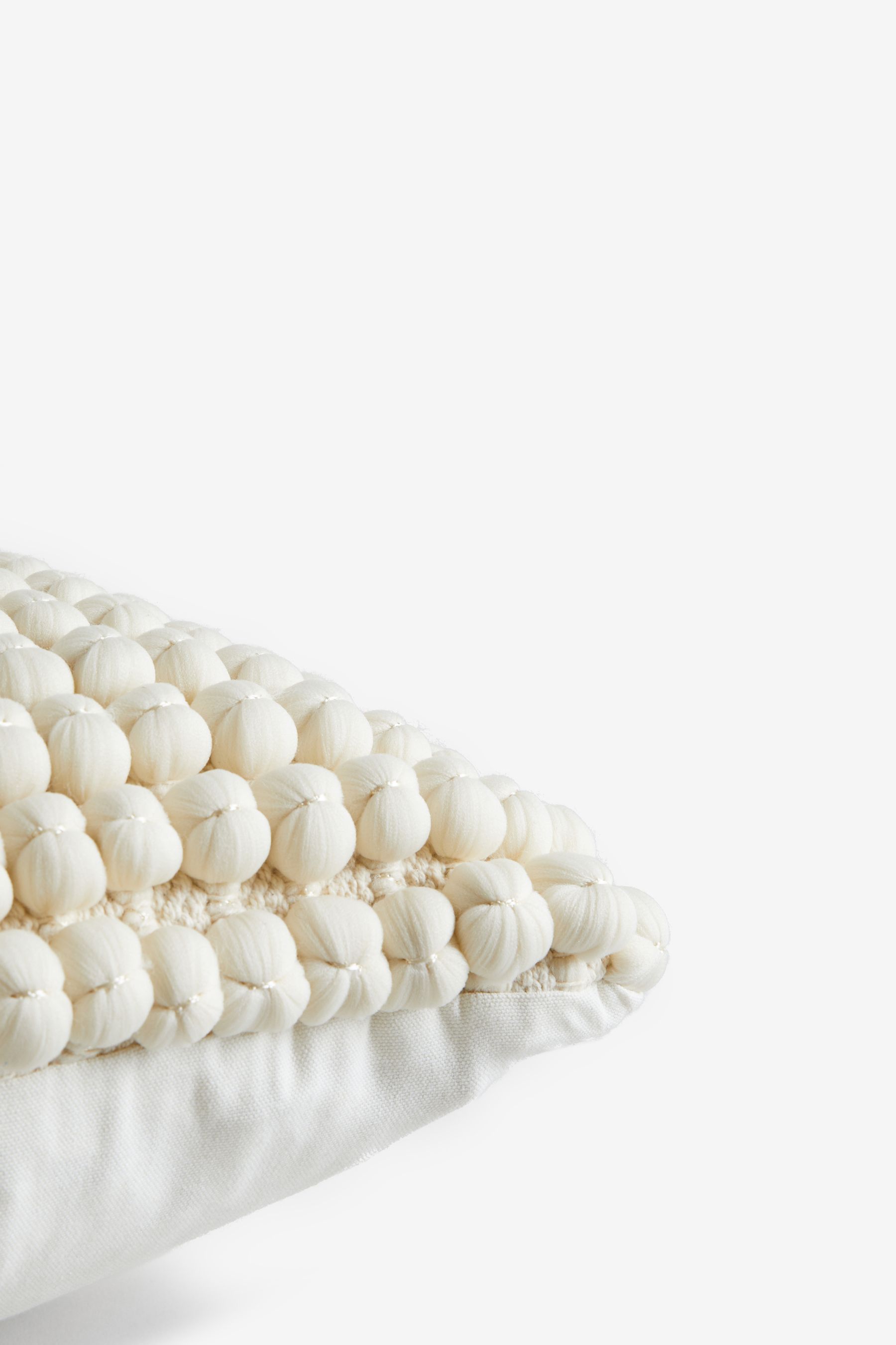 Buy Natural 40 x 59cm Global Bobble 100% Cotton Cushion from the Next ...
