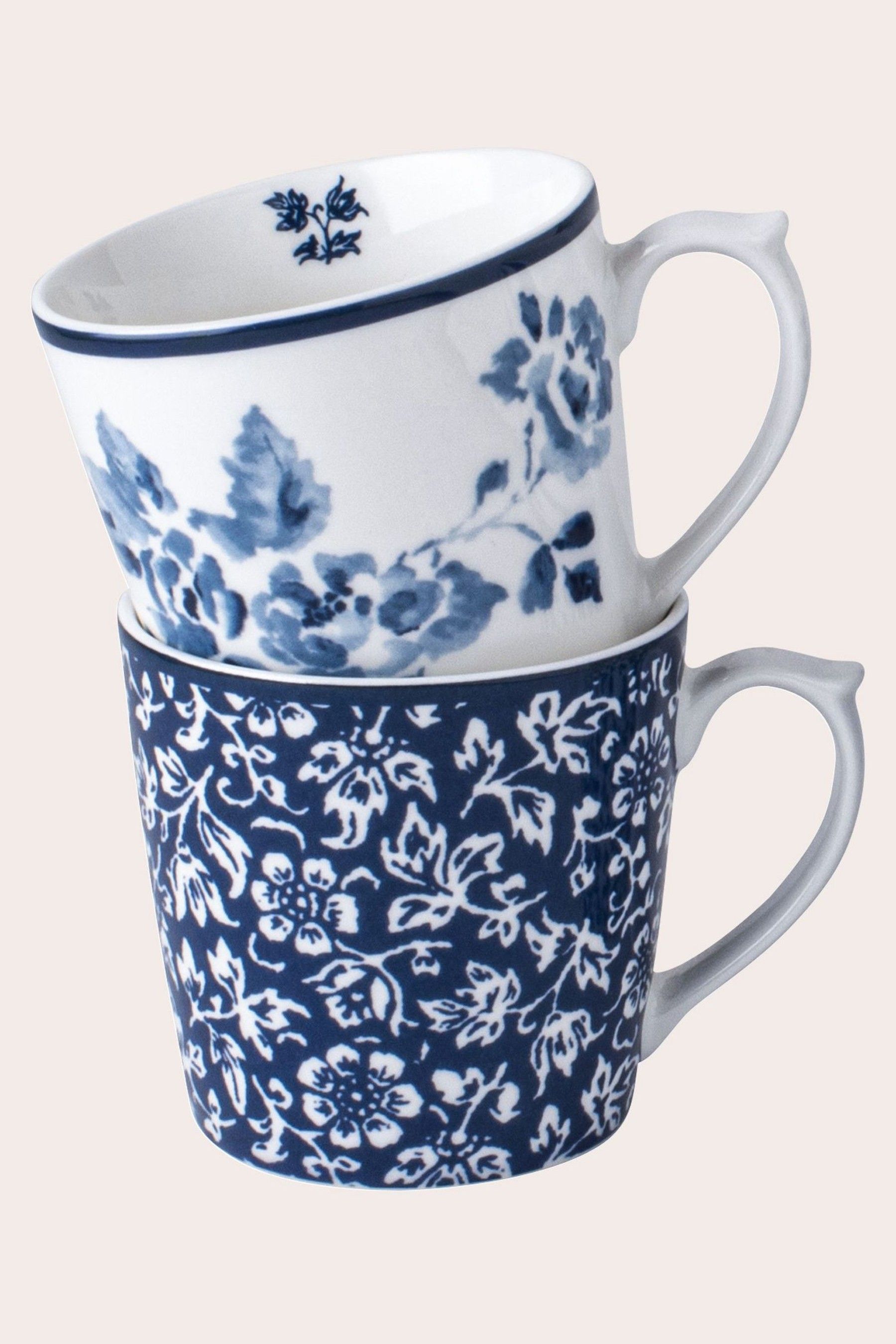 Buy Laura Ashley Set of 2 Blue mugs Blueprint collectables from the ...