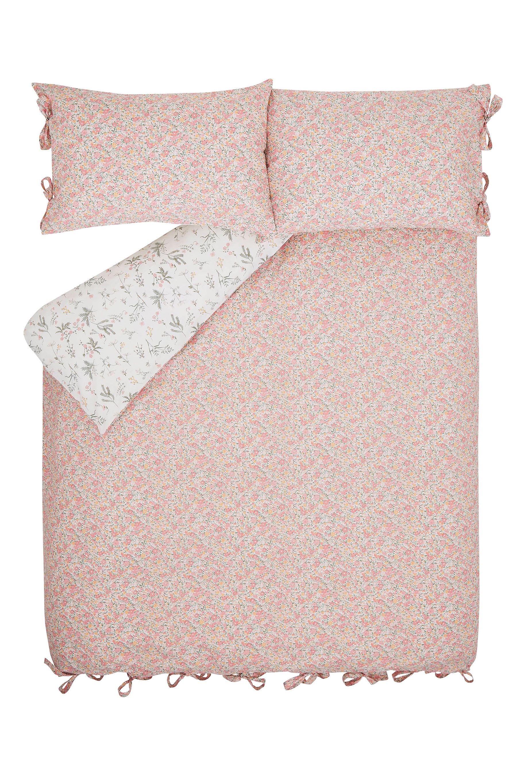 Buy Laura Ashley Coral Pink 200 Thread Count Loveston 100% Cotton Duvet ...