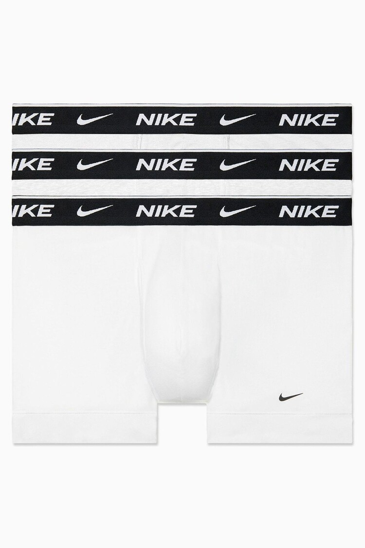 Buy Nike White Everyday Cotton Stretch Trunks 3 Pack from the Next UK online shop