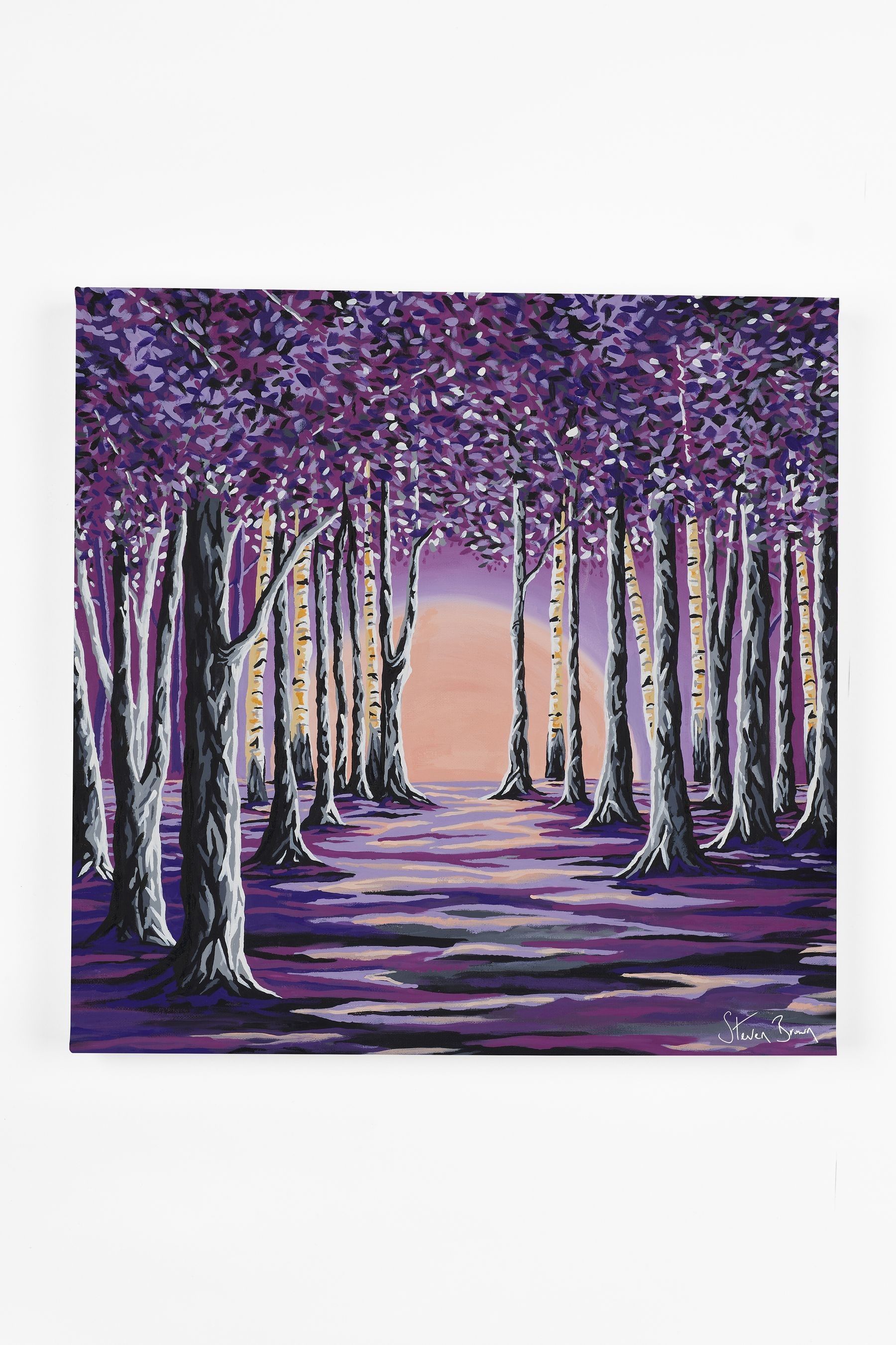 Buy Steven Brown Art Purple Purple Forest Large Canvas Print from the ...