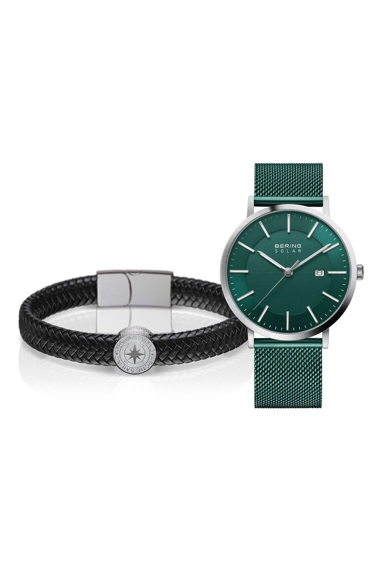 Buy Bering Gents Green Solar Watch from the Next UK online shop