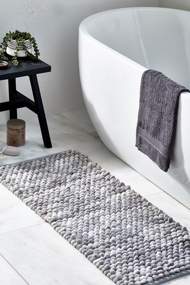 Buy Grey Marl Giant Runner Bath Bobble Mat from the Next UK online shop