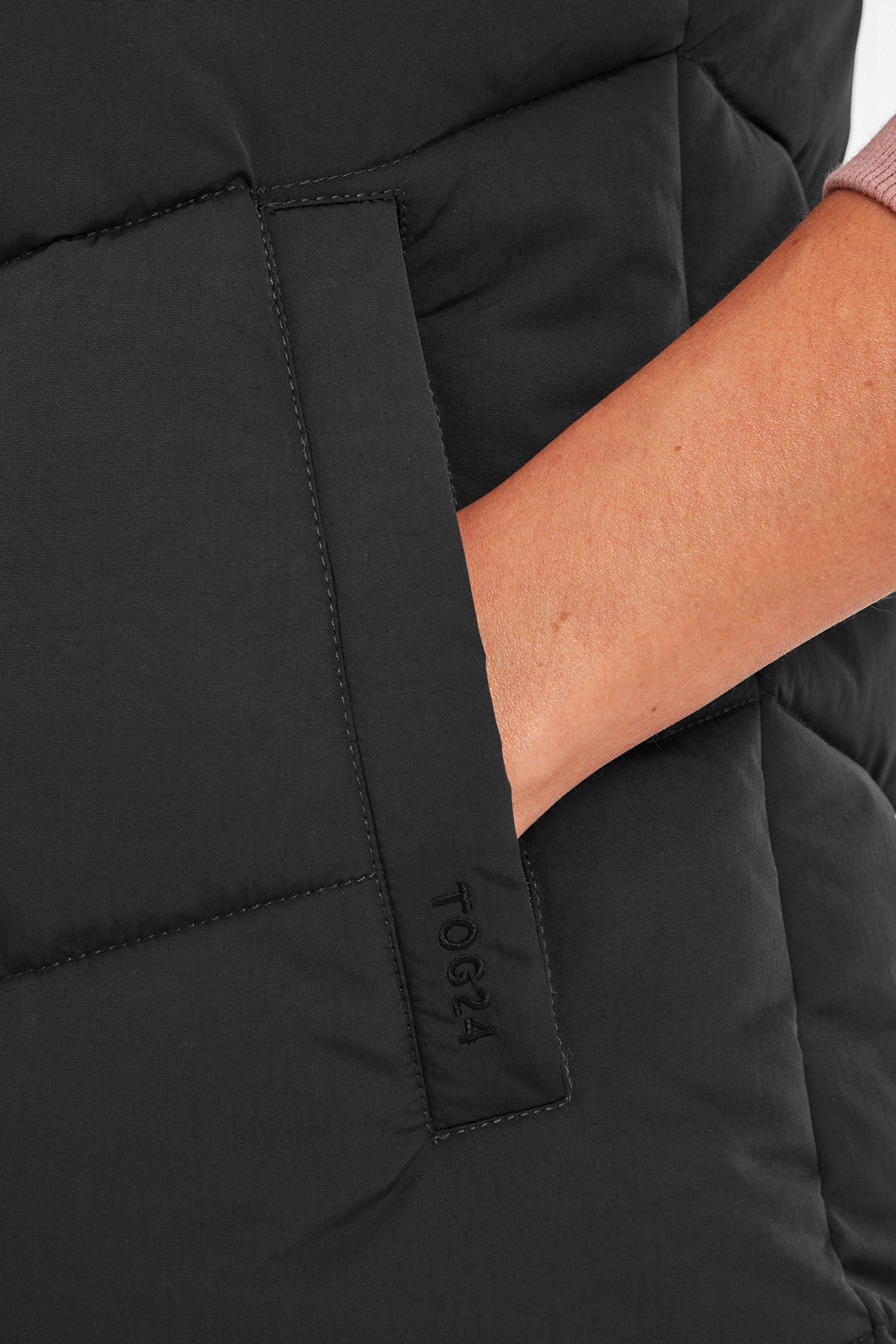 Buy Tog 24 Black Ranskill Long Padded Gilet from Next Ireland