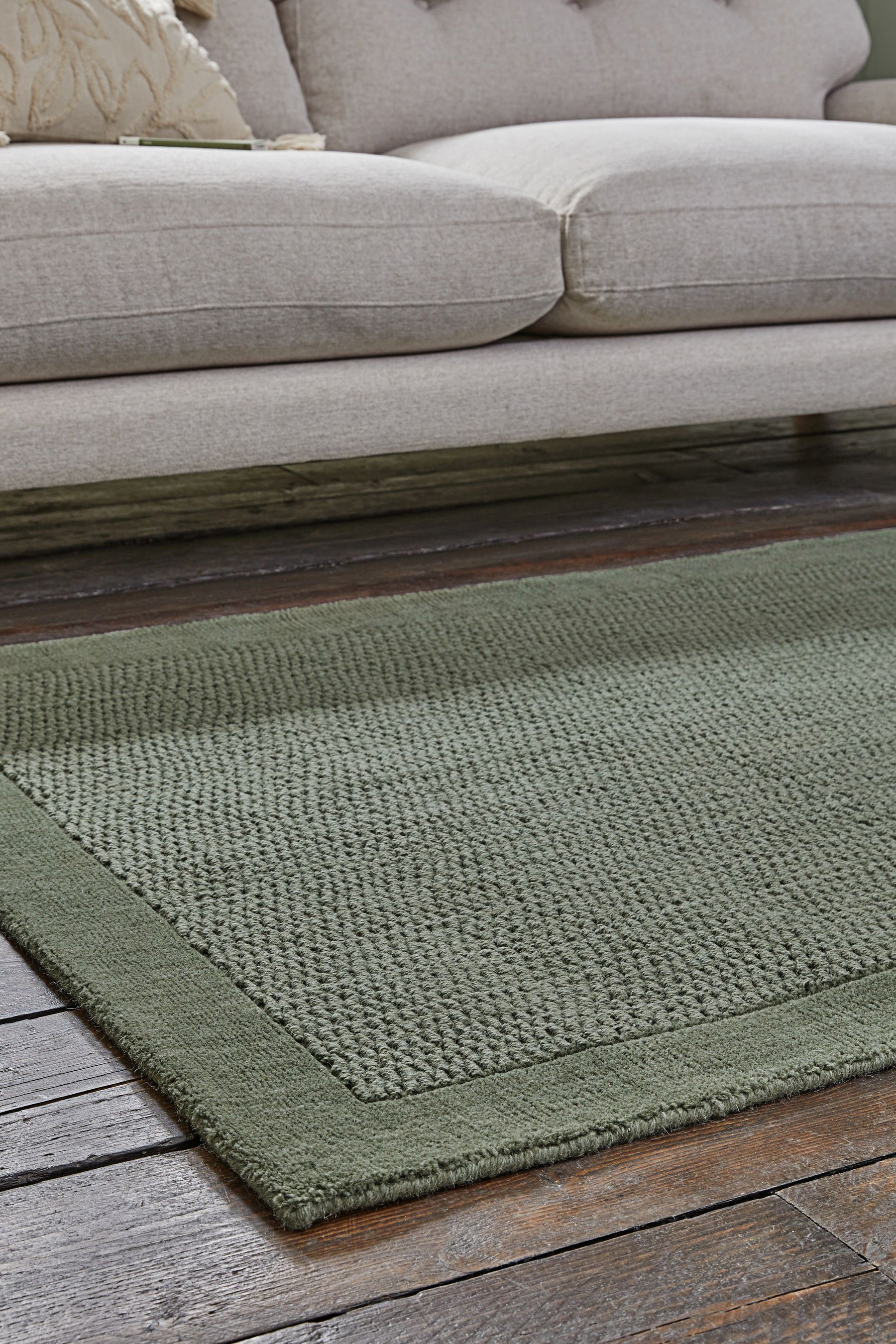 Buy Green Florence Border Rug from the Next UK online shop