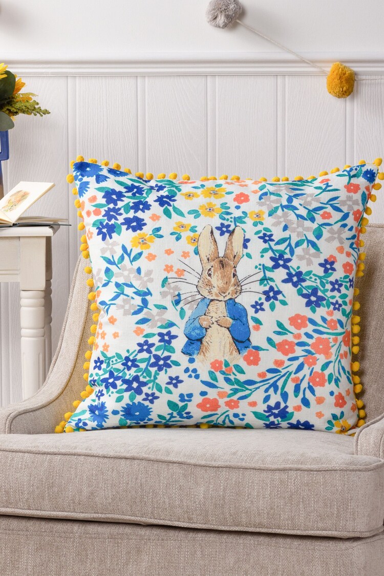 Buy Peter Rabbit™ Multi Florelli Ditsy Bloom 100% Cotton Cushion from ...