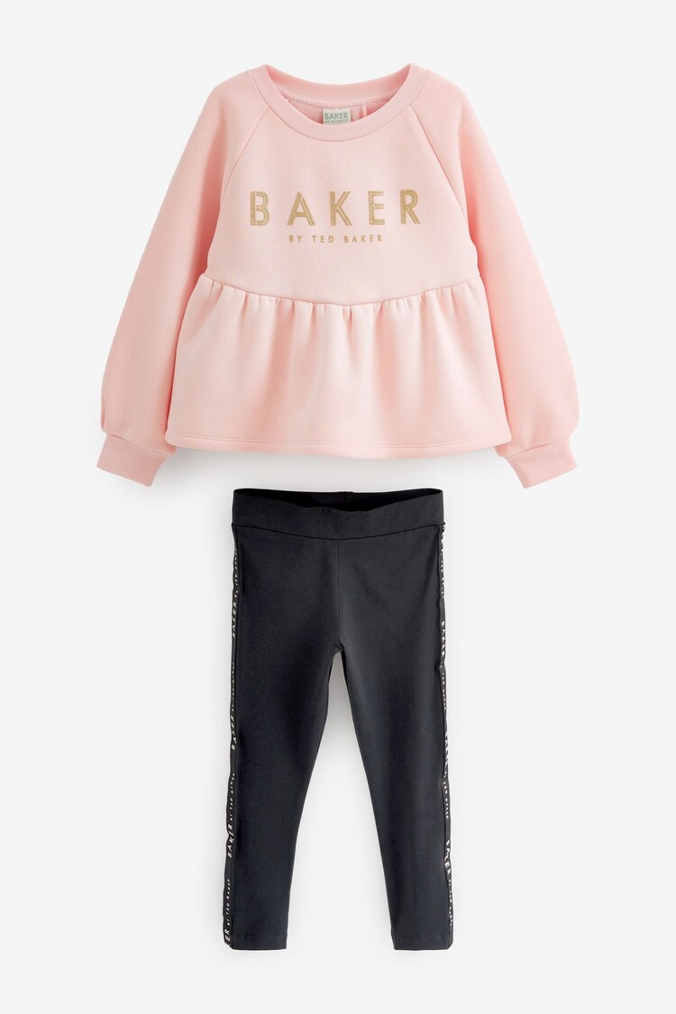 Buy Baker by Ted Baker Peplum 100% Cotton Sweater And Legging Set from ...