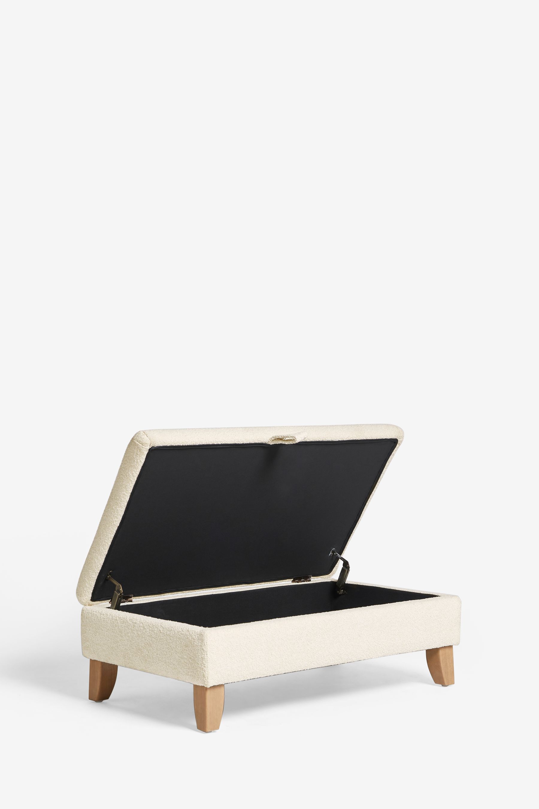 Buy Casual Bouclé Oyster Natural Albury Medium Footstool from the Next ...