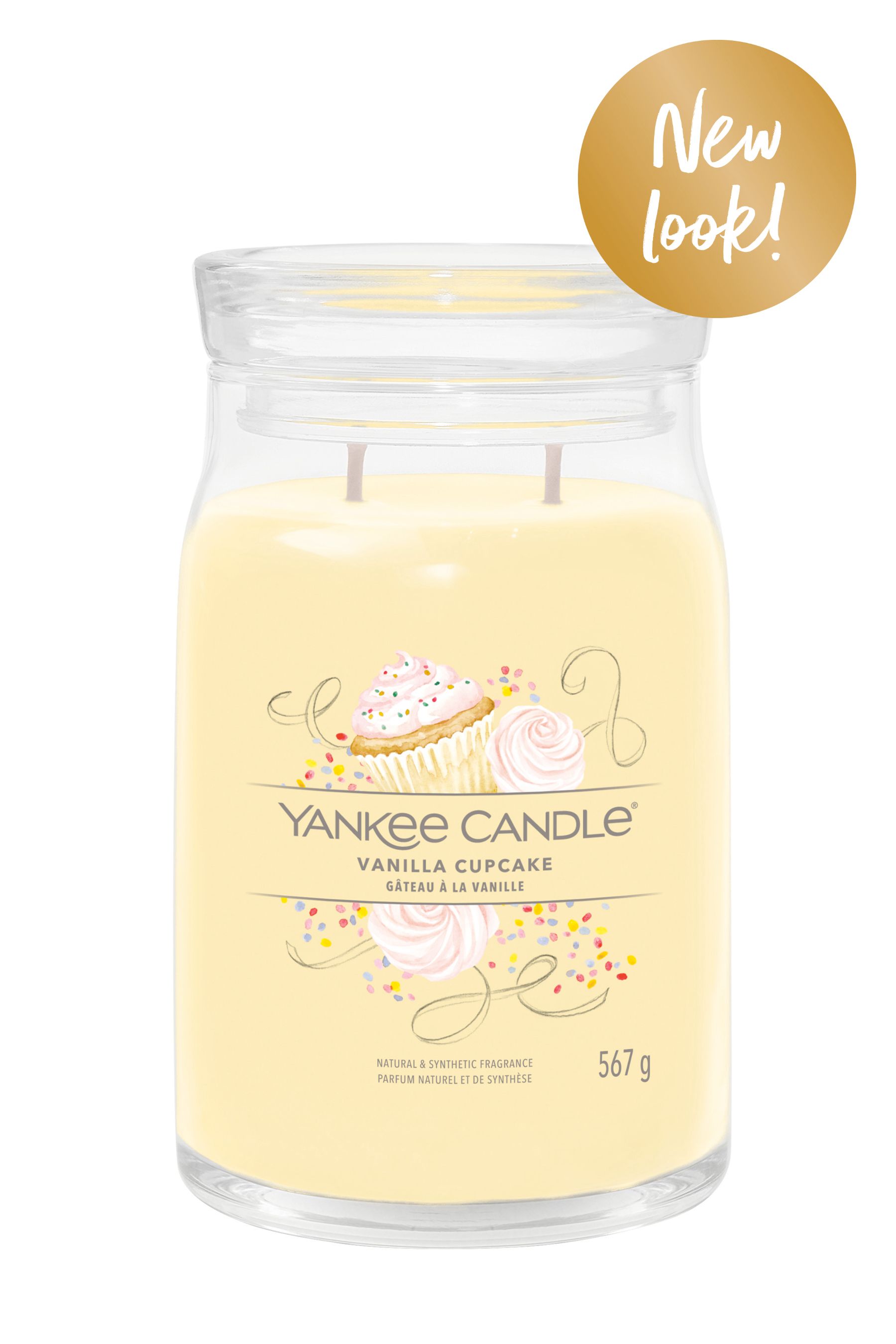 Buy Yankee Candle Signature Jar Scented Candle, Vanilla Cupcake from ...