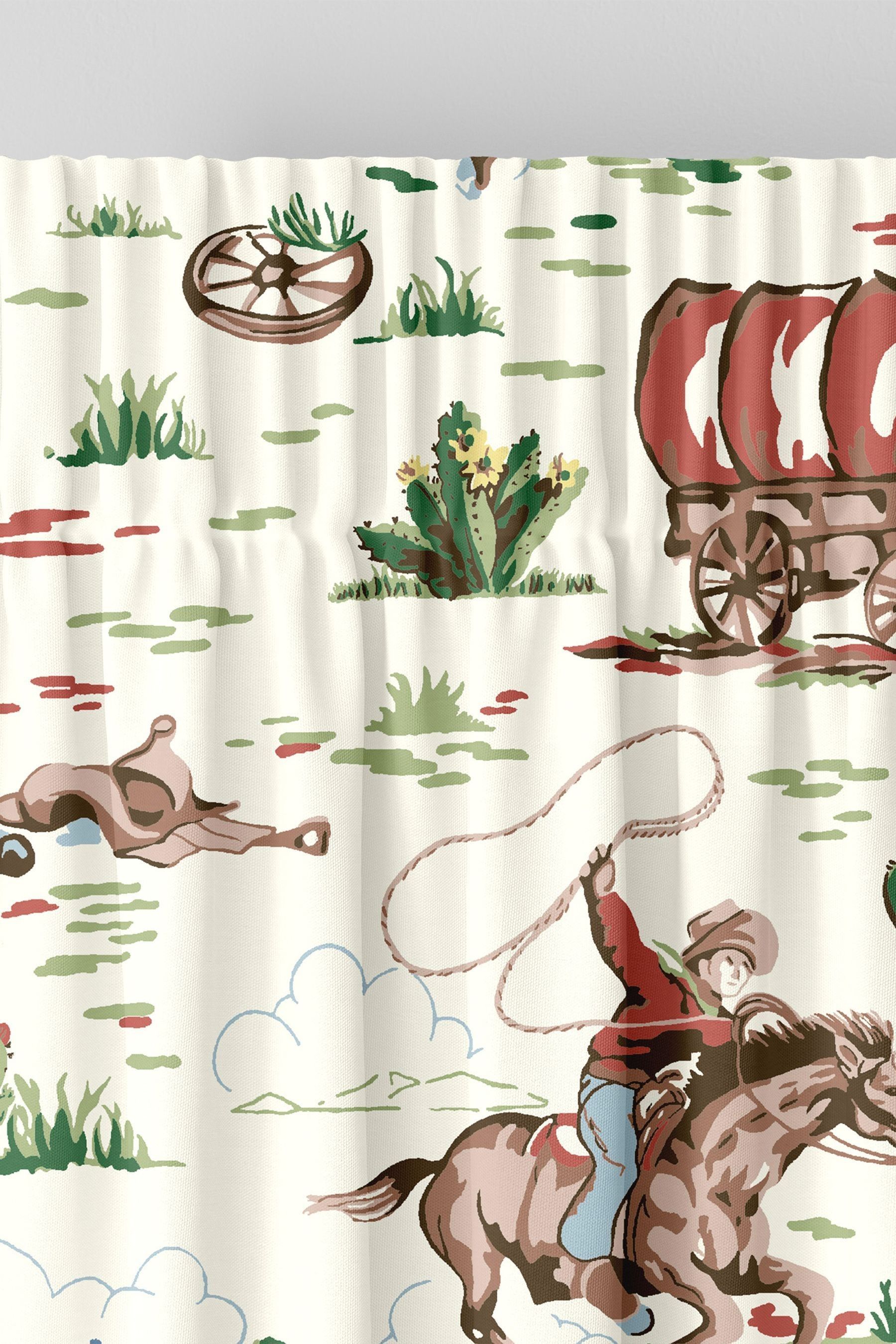 Buy Cath Kidston Multi Cowboy Made To Measure 100% Cotton Curtains from ...