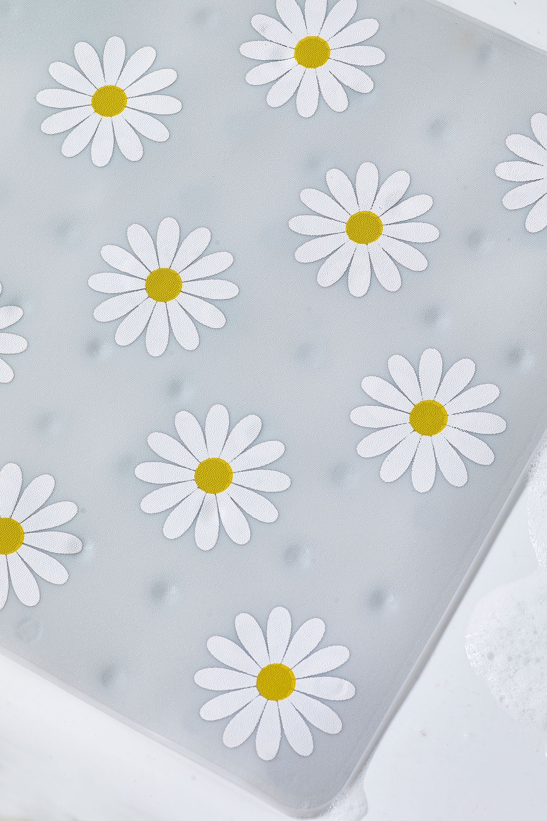 Buy Grey Daisy Plastic In Bath Mat from the Next UK online shop