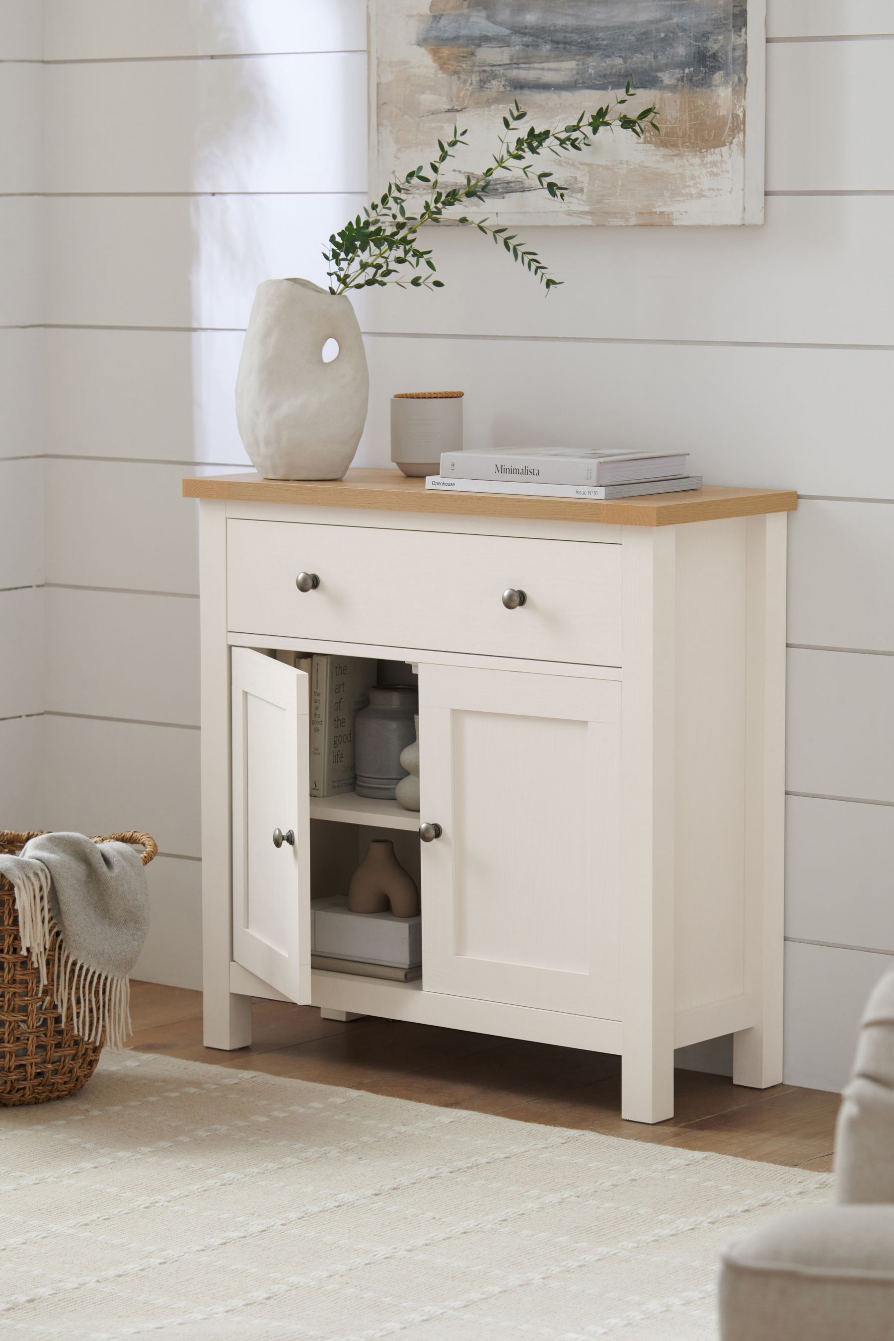 Buy Cream Malvern Oak Effect Small Sideboard from the Next UK online shop