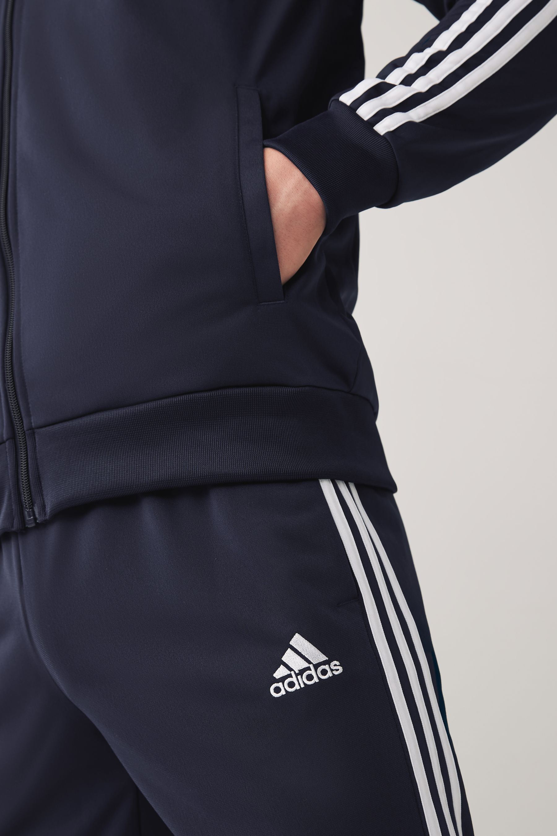 Buy adidas Navy Blue 3-Stripe Tricot Tracksuit from the Next UK online shop