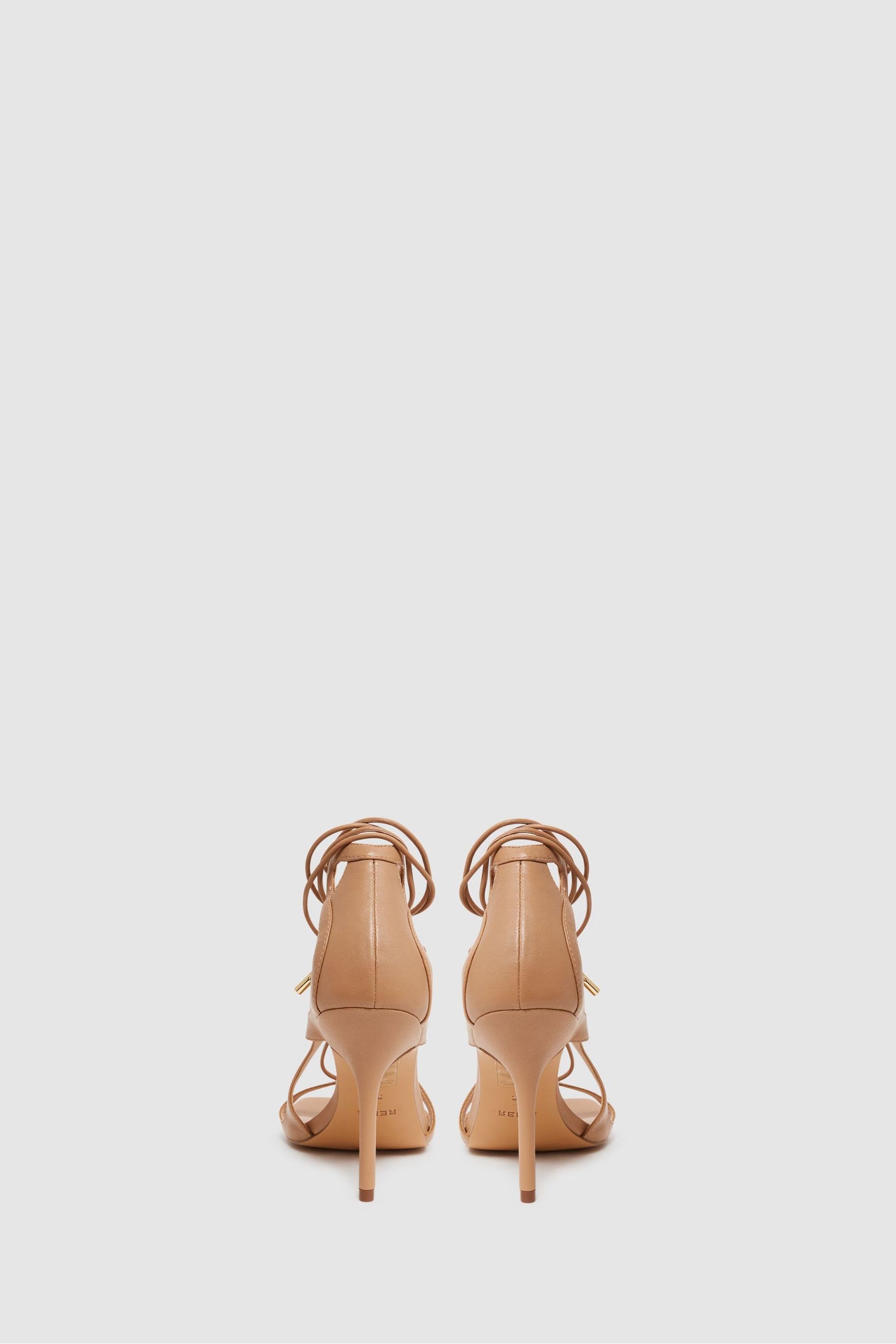Buy Reiss Biscuit Kate Leather Strappy High Heel Sandals from the Next ...