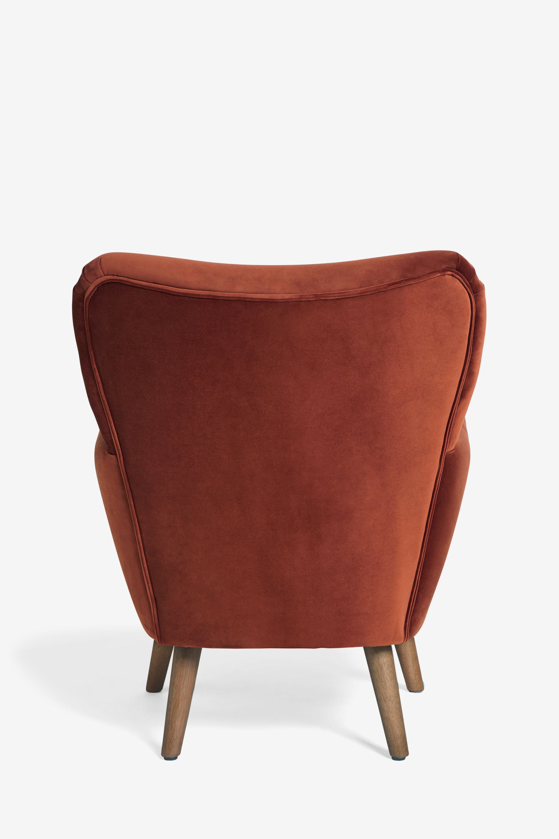 Buy Soft Velvet Rust Brown Wilson II Highback Armchair from the Next UK online shop