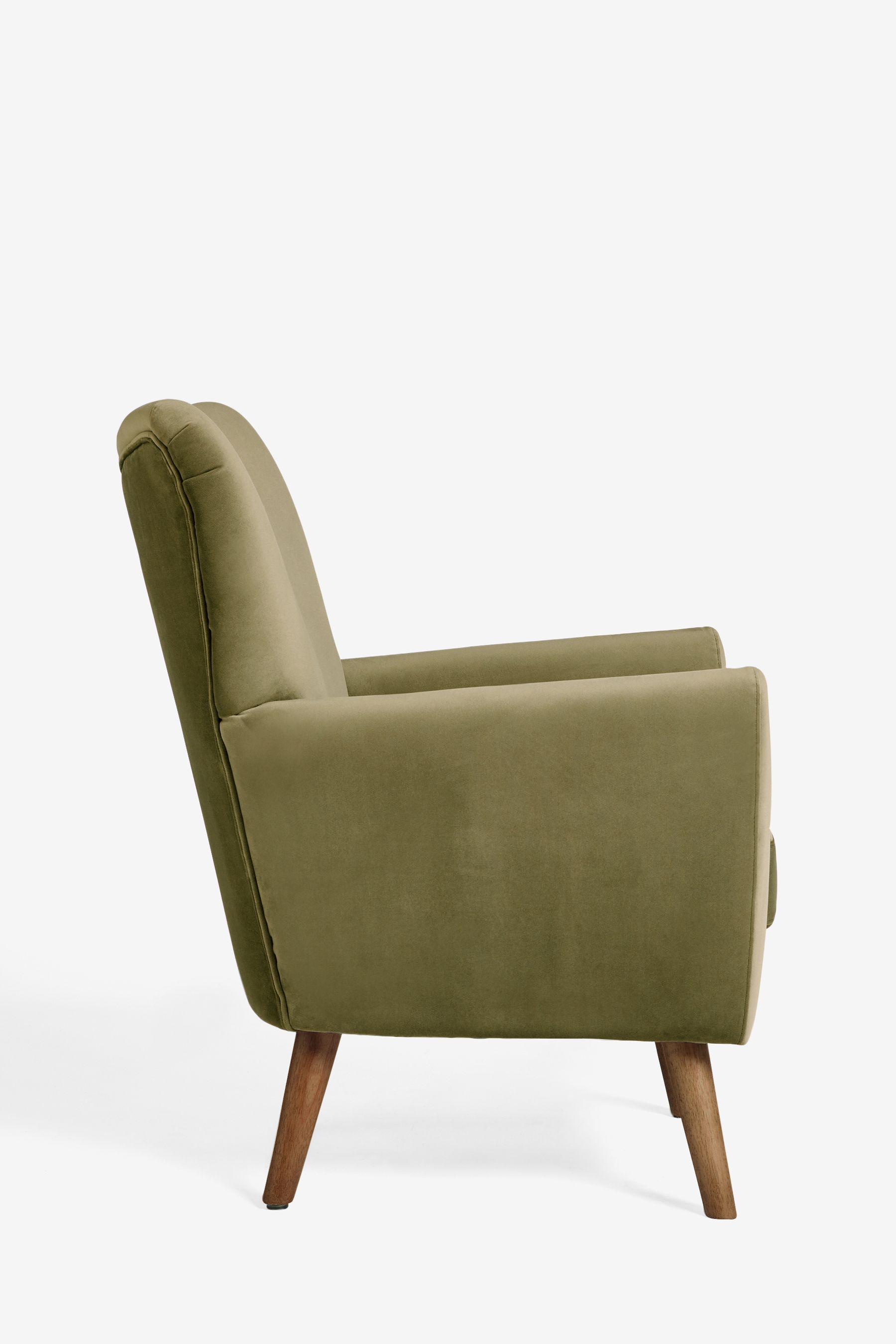 Buy Soft Velvet Sage Green Wilson II Highback Armchair from the Next UK ...