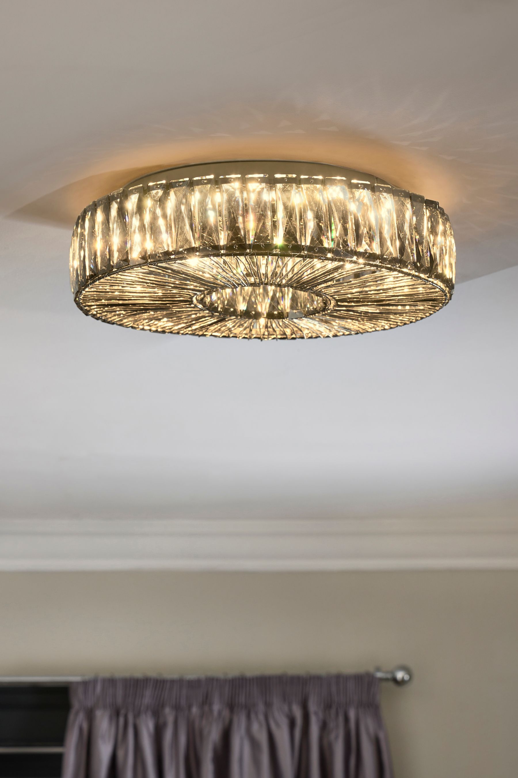 Buy Smoke Grey Aria Large Flush Fitting Ceiling Light from the Next UK ...