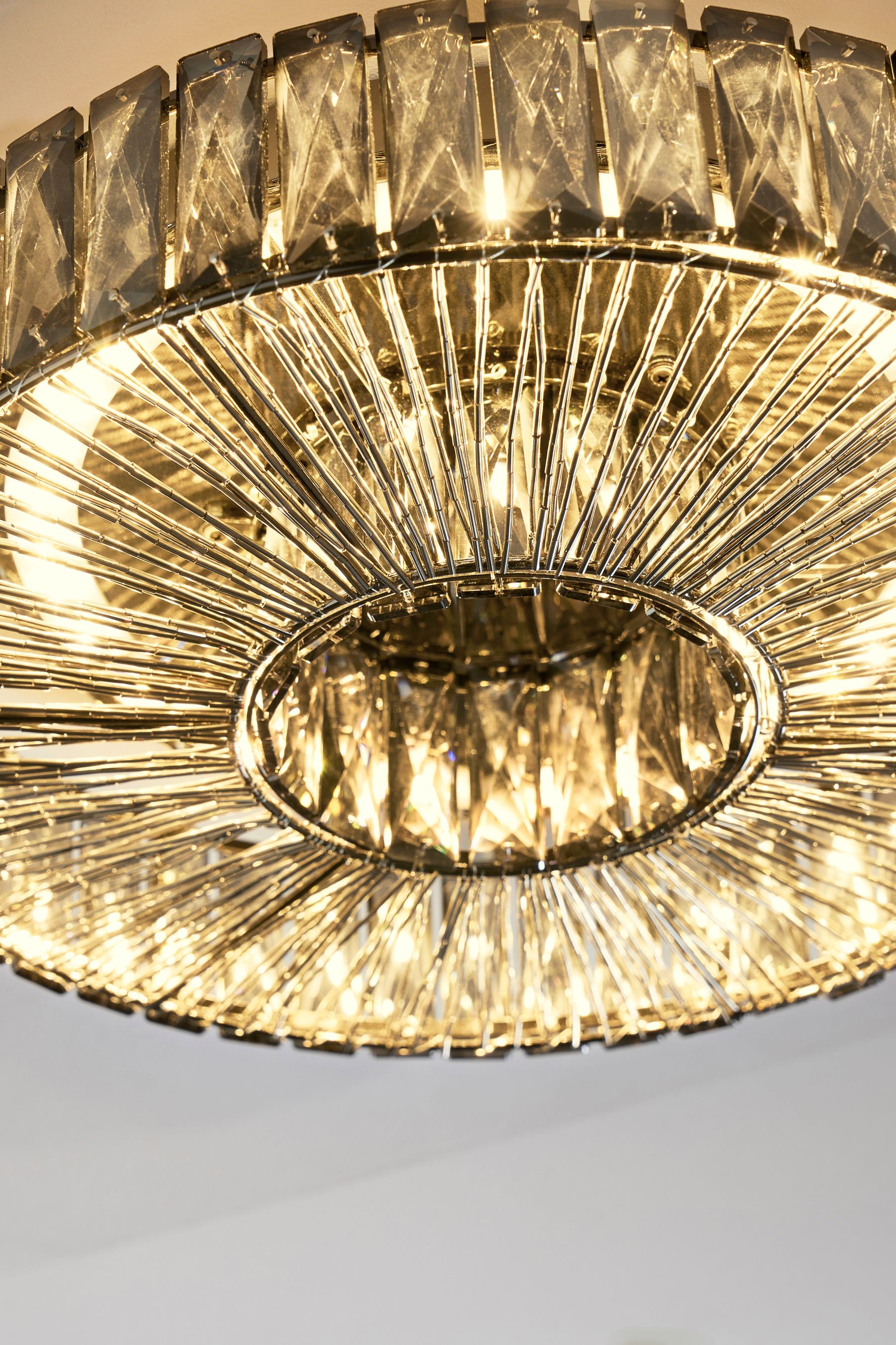 Buy Smoke Grey Aria Large Flush Fitting Ceiling Light from the Next UK ...
